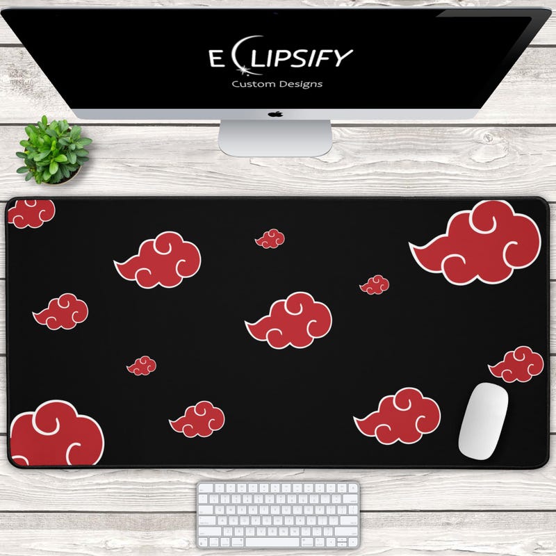 Black Clouds Mouse Pad - Etsy