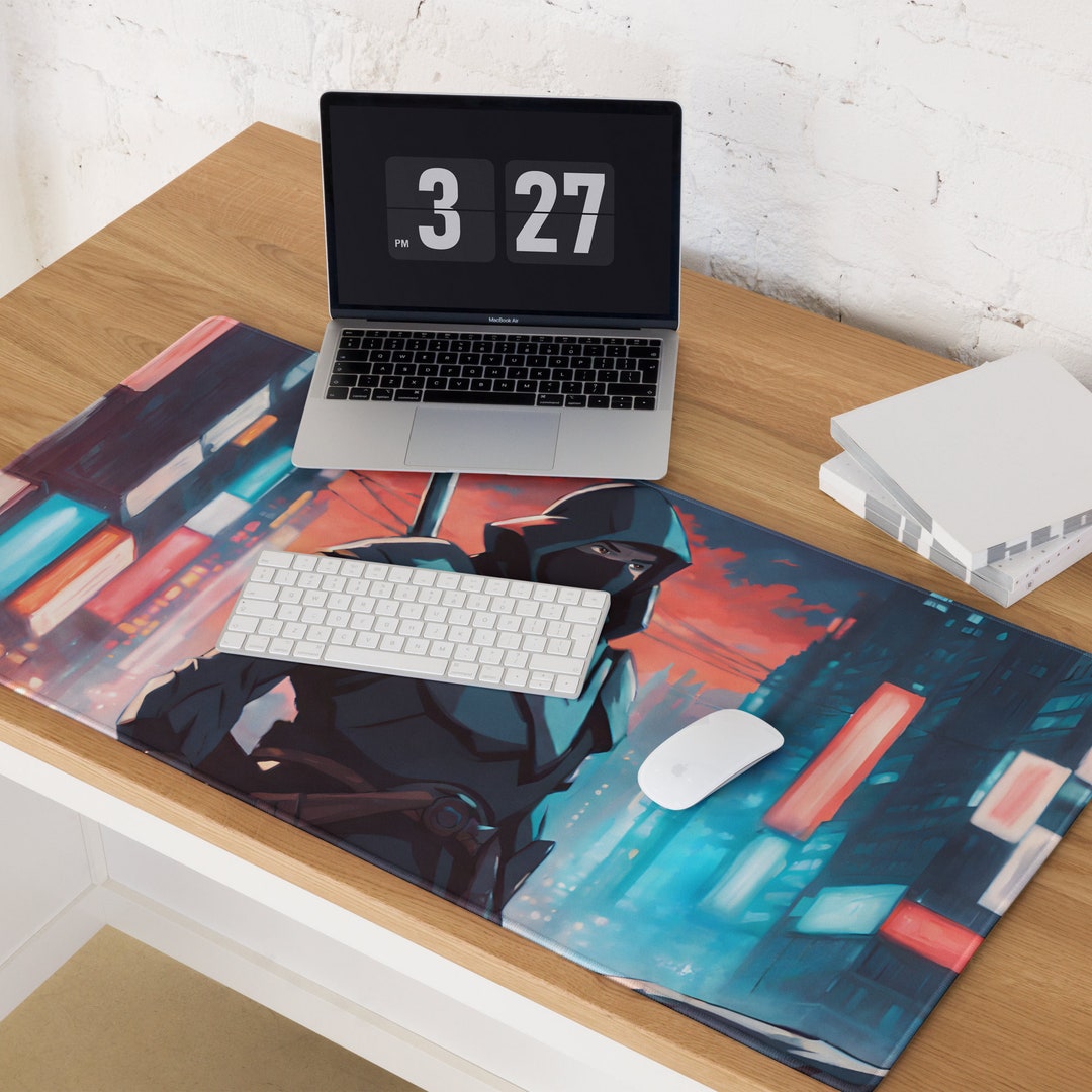 Ninja Mouse Pad, Ninja Desk Mat, Japanese Desk Mat, Japanese Mouse Pad ...
