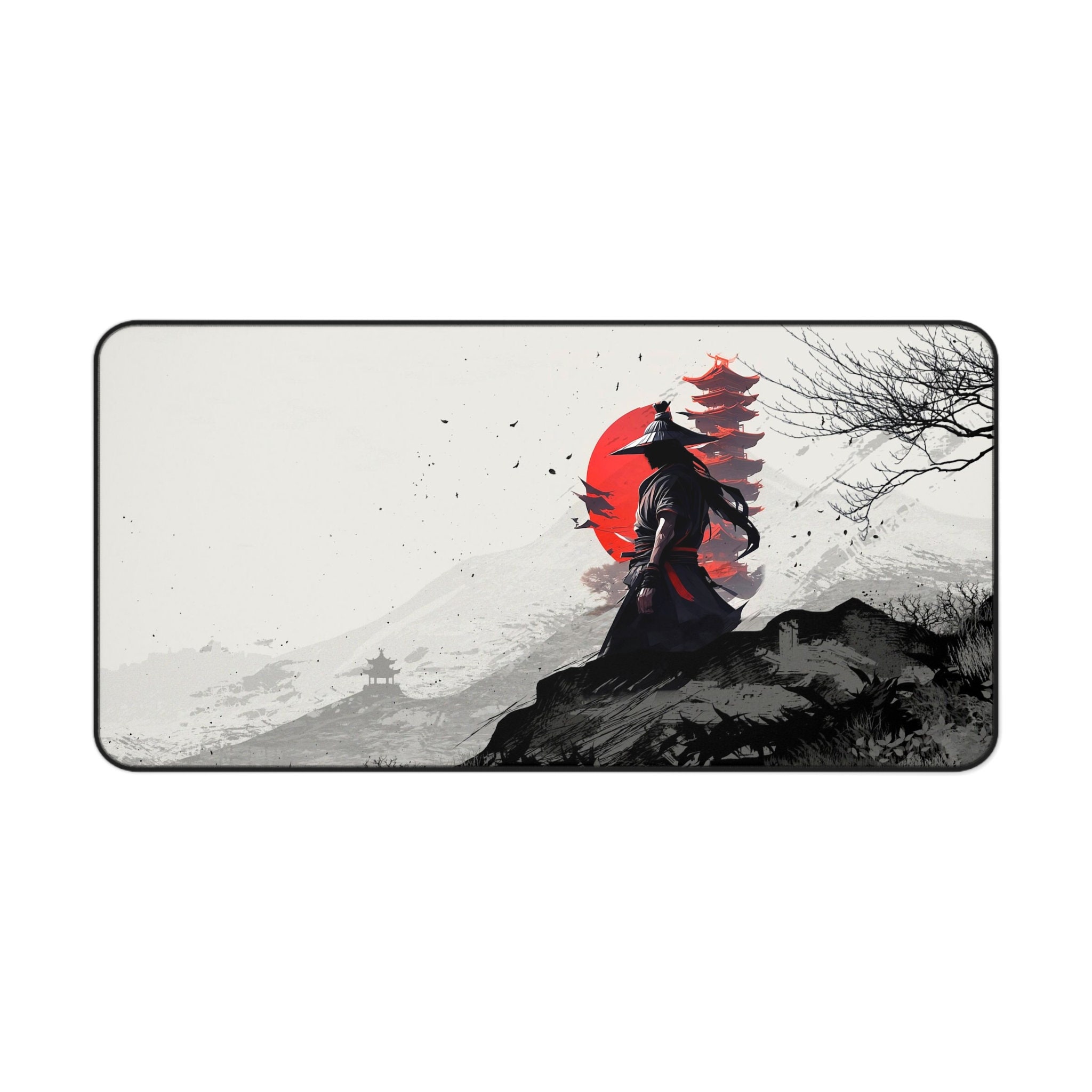 Japanese Samurai Mouse Pad Japanese Samurai Desk Mat - Etsy