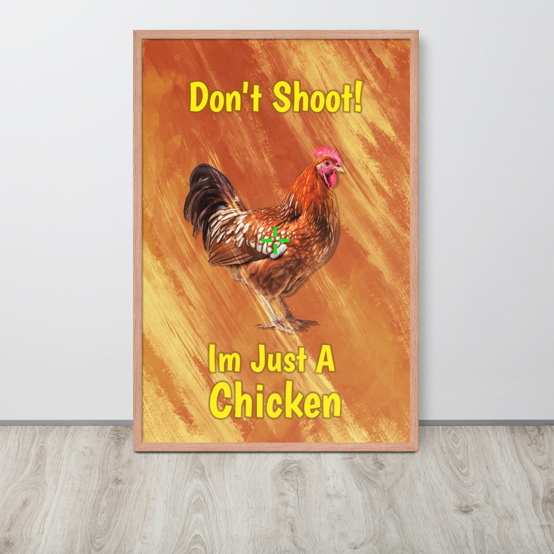 Funny Gaming Poster, Funny Poster, Chicken Poster, Meme Poster, FPS ...