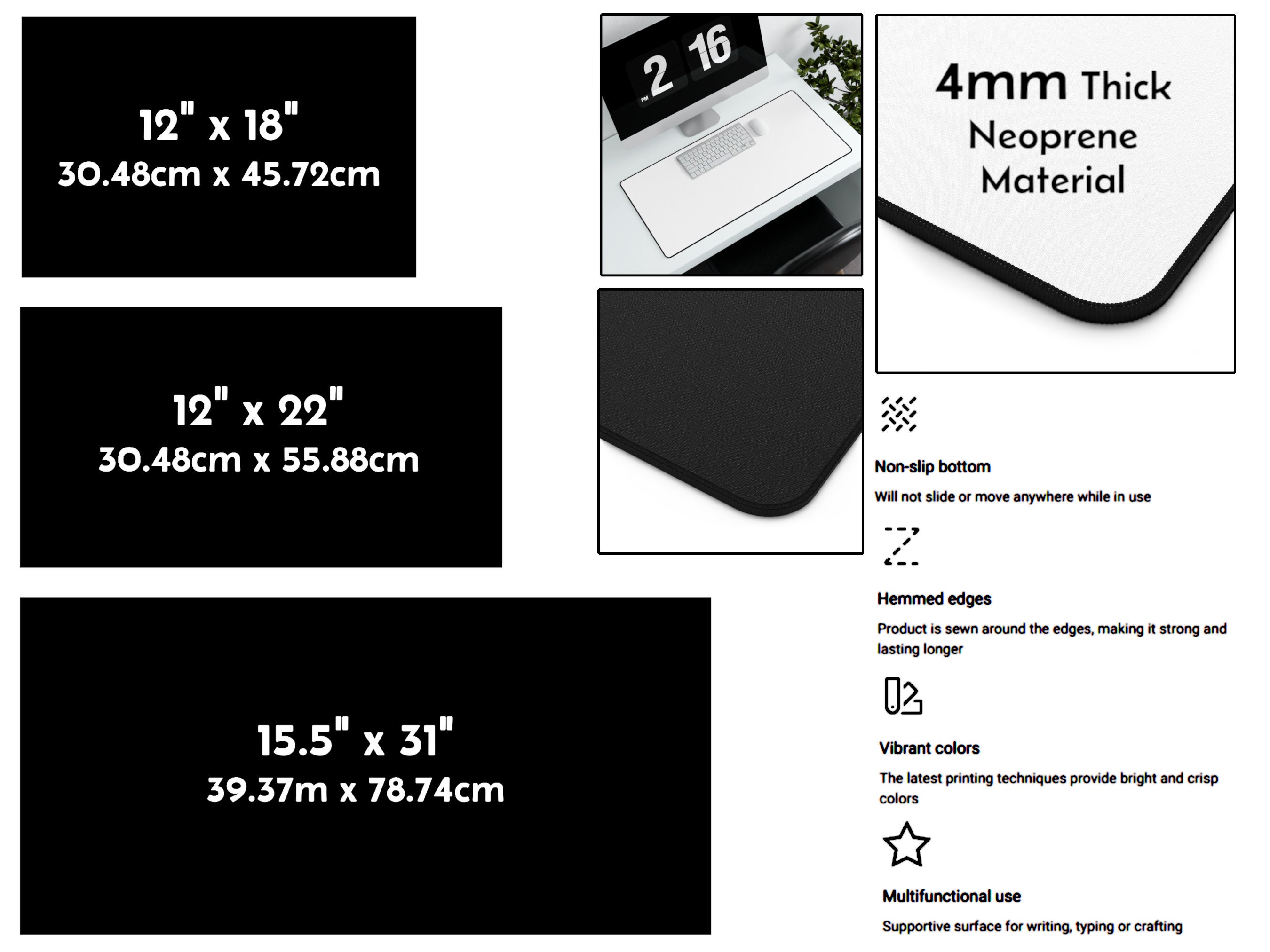 Funny Mouse Pad Jokes Funny Minimalist Desk Mat Black Desk - Etsy