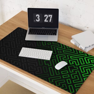 Black and White Pattern Mouse Pad, Black and White Desk Mat, Gaming ...