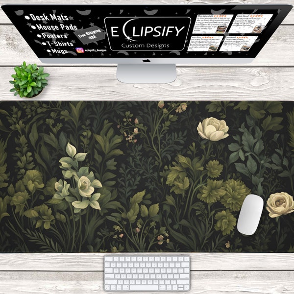 Green Desk Mat - Etsy