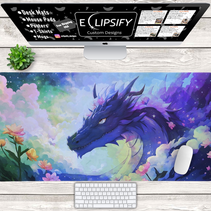 Dragon Gaming Mouse Pad - Etsy