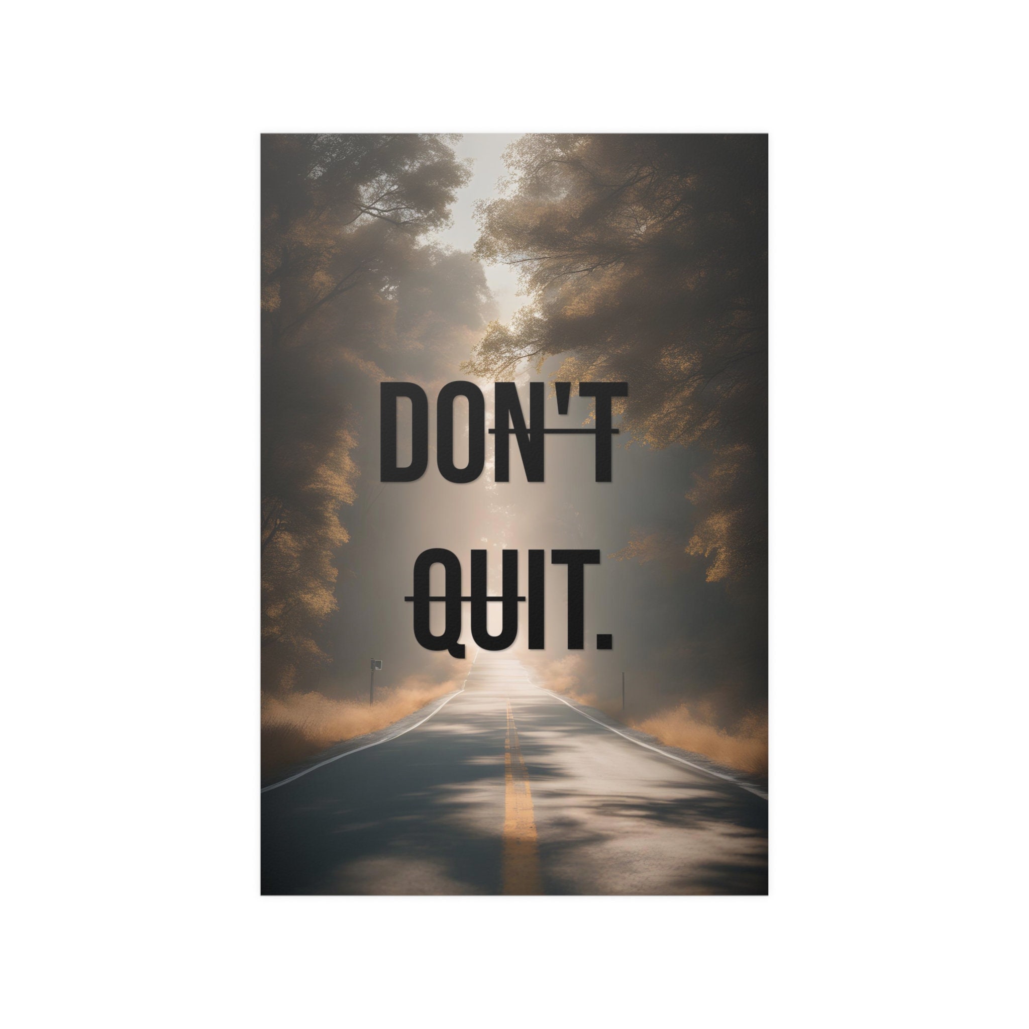 Don't Quit Poster Gym Quote Poster Home Gym Decor Gym - Etsy