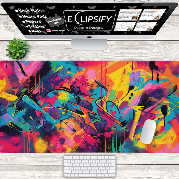 Graffiti Mouse Pad - Etsy