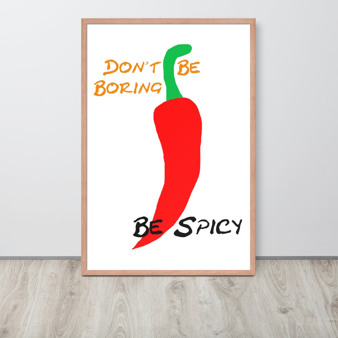 Chilli Art Print - Funny Modern Art, Kitchen Wall Art, Modern Print ...
