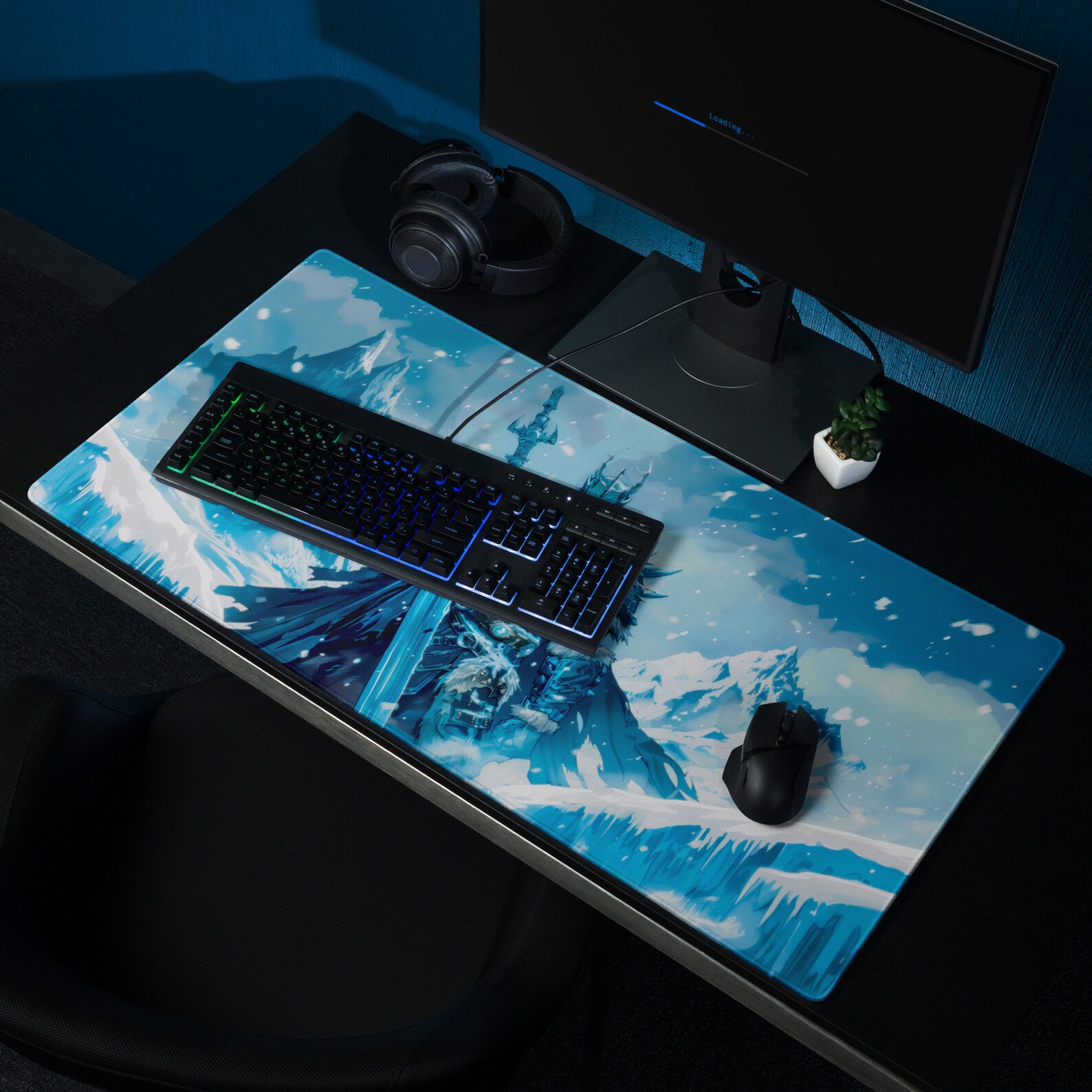 Lich King Mouse Pad, Lich King Blue Desk Mat, Mythical, Wizard ...