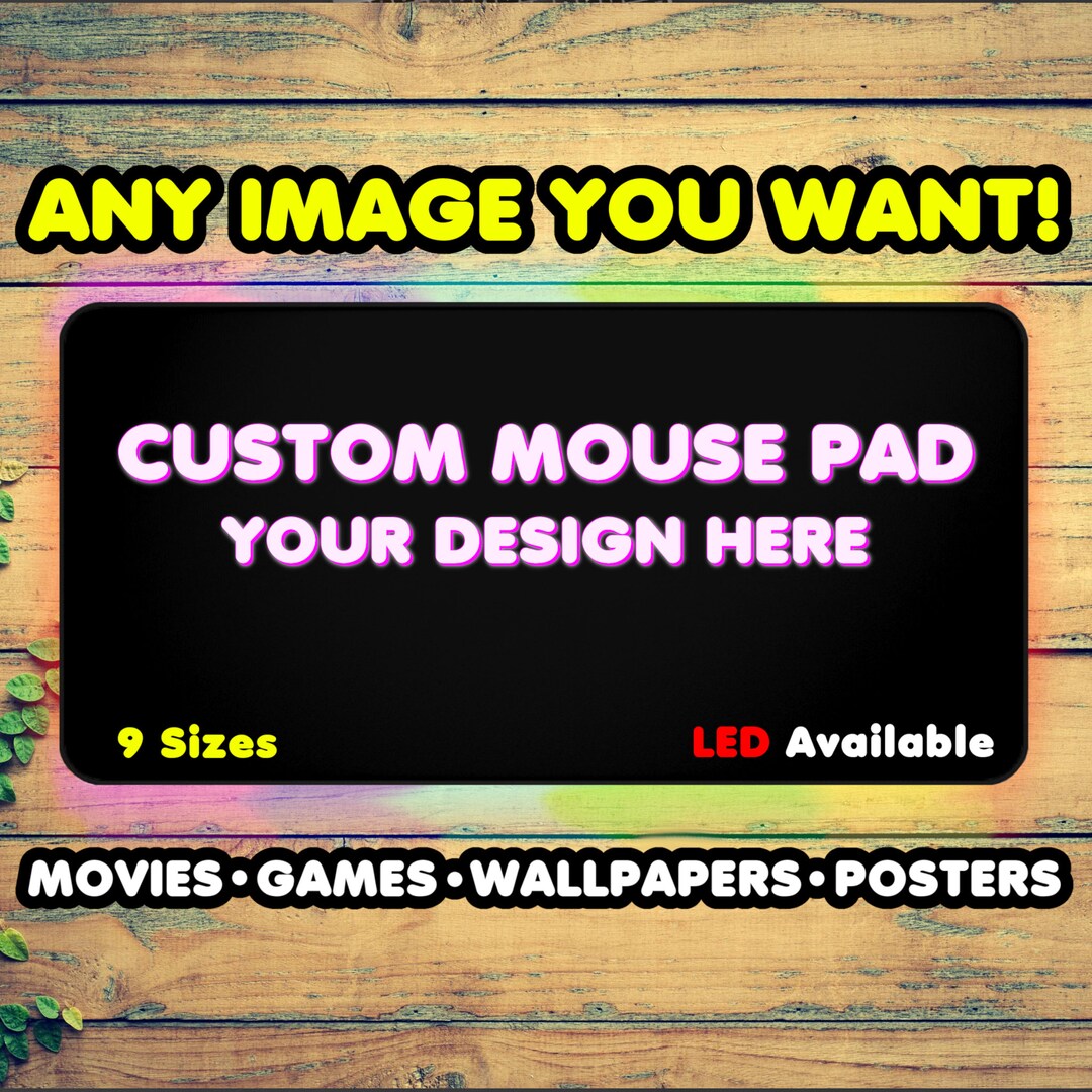 Custom Large Desk Mat and Mouse Pad, Custom Desk Pad, Custom Anime ...