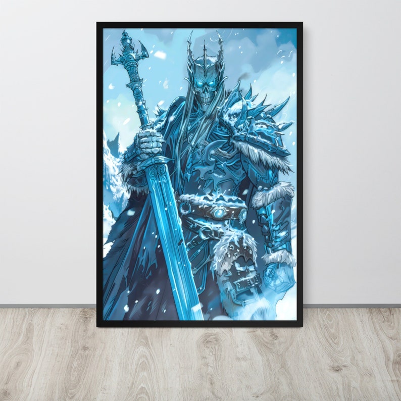 Lich King Poster, Lich King Print, Gladiator Wall Art, Movie Poster ...