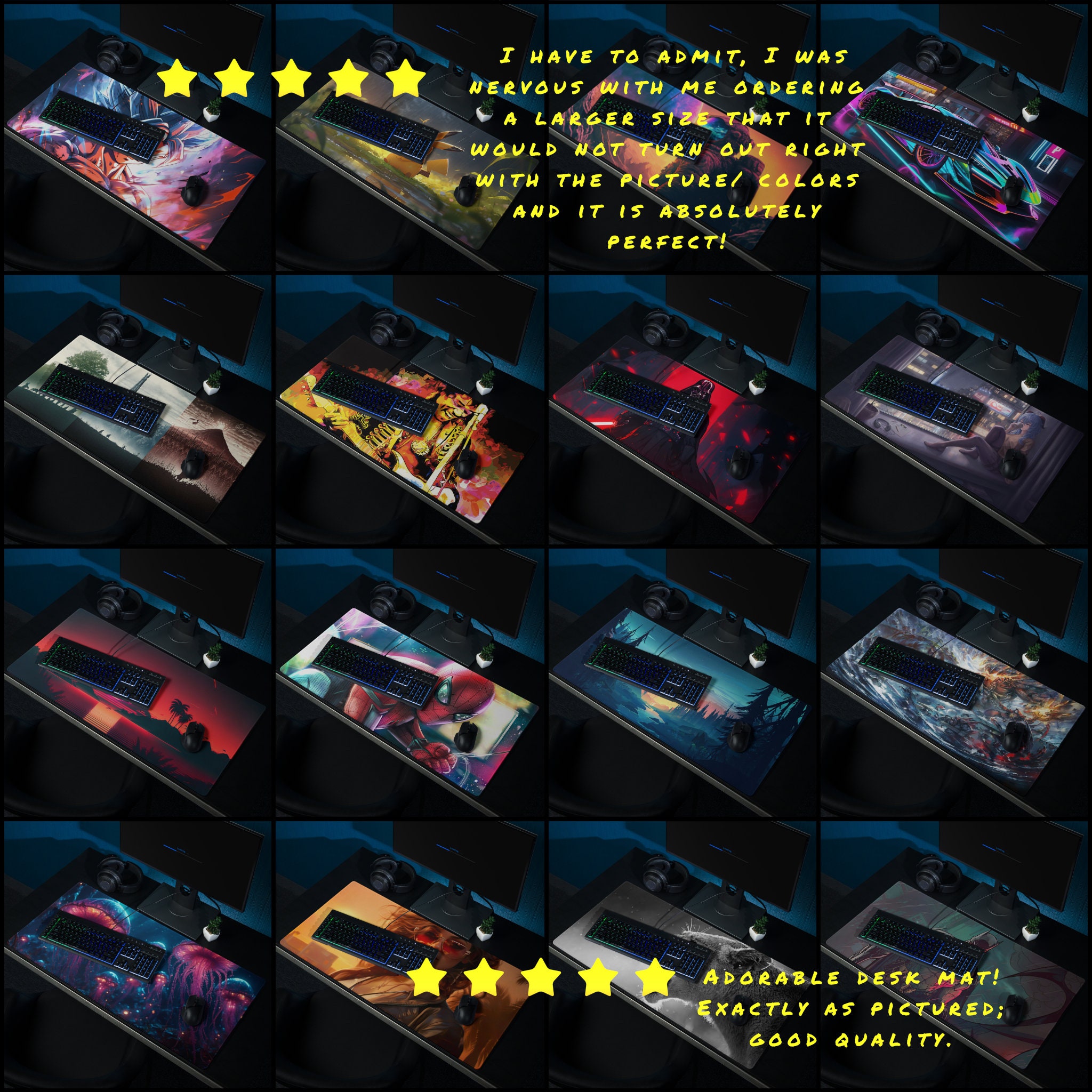 Custom LED Mouse Pad, Custom LED Desk Mat, Gaming Mouse Pad, Gaming ...