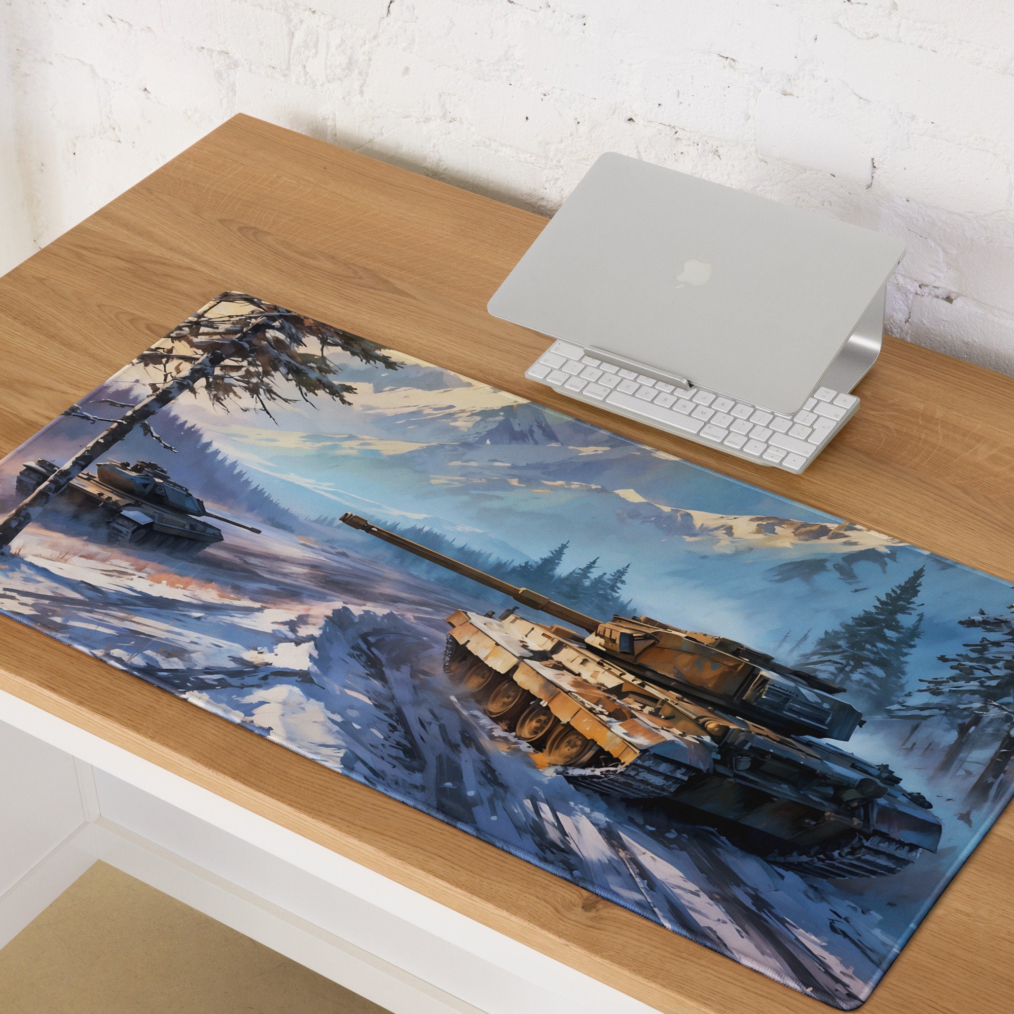 Tank Snow Mouse Pad, World War Desk Mat, Military, War, Tiger Tank ...