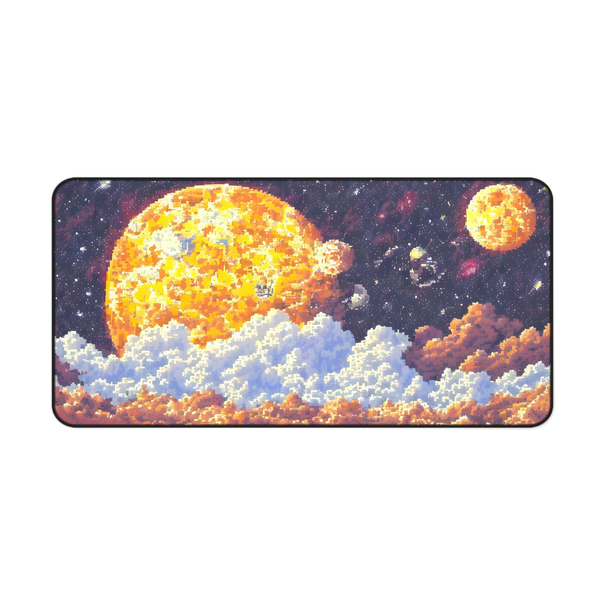 Pixel Art Clouds Mouse Pad Pixel Art Space Desk Mat Sunset - Etsy