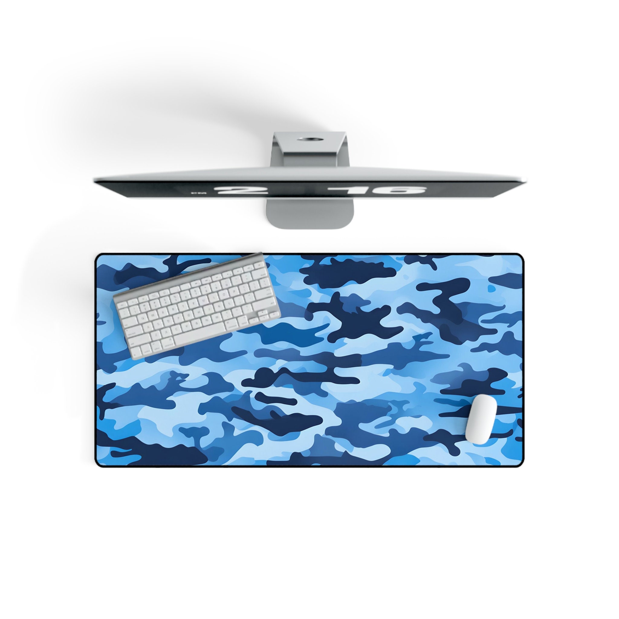 Blue Army Camo Desk Mat Blue Army Camo Mouse Pad Blue - Etsy