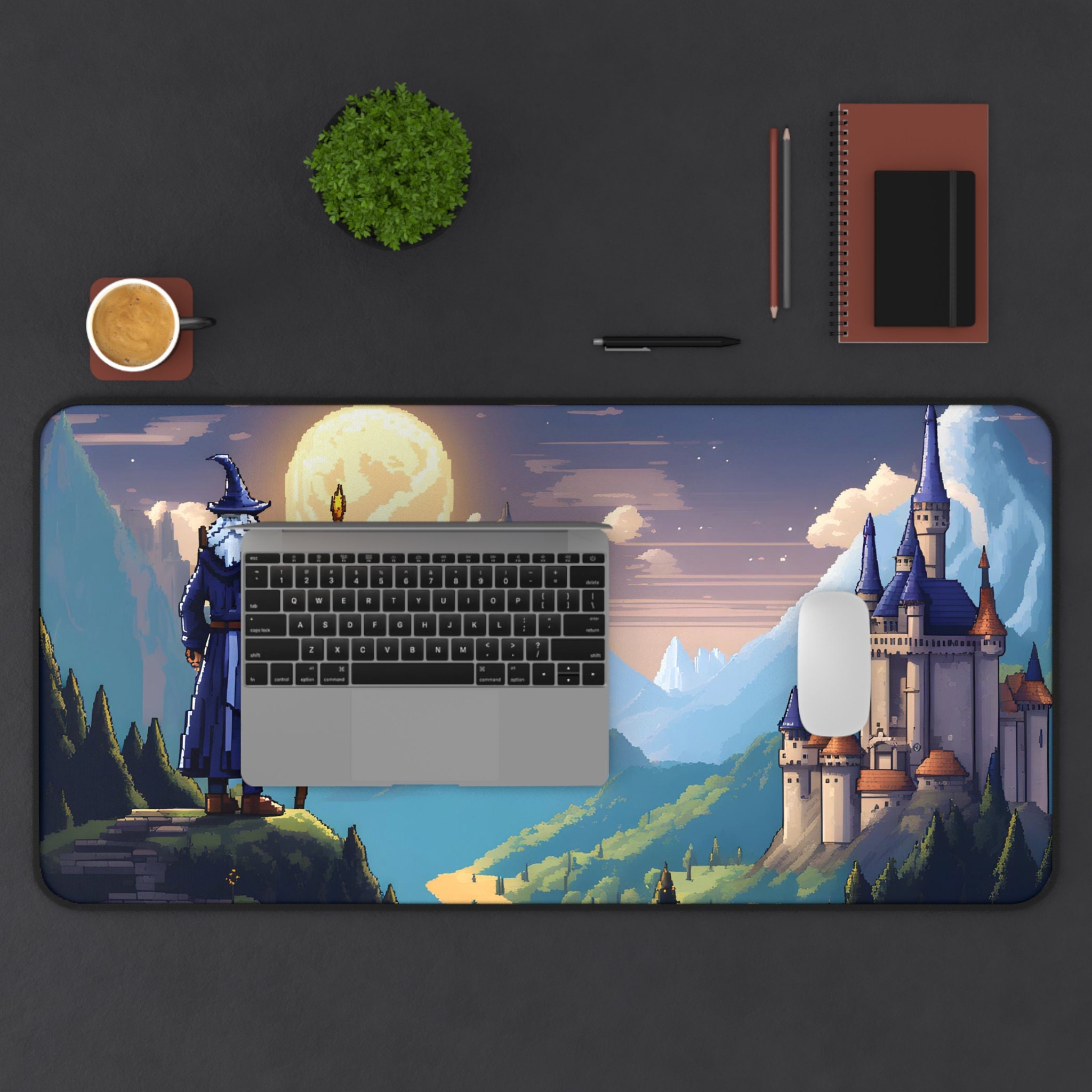 Pixel Art Wizard Castle Desk Mat Pixel Art Wizard Castle - Etsy