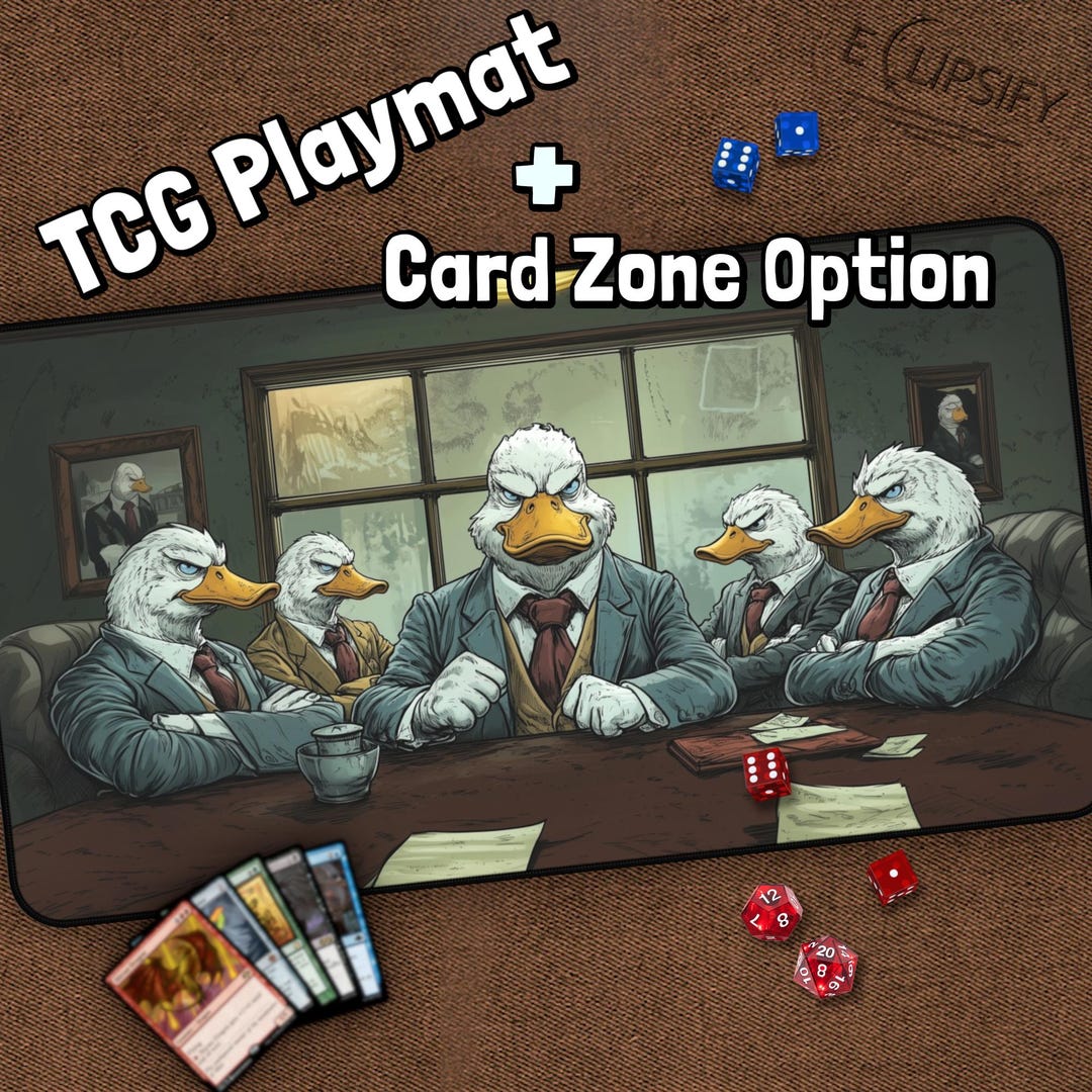Duck Ceo TCG Playmat, Goose, Funny Animals, Cute MTG Play Mat With ...