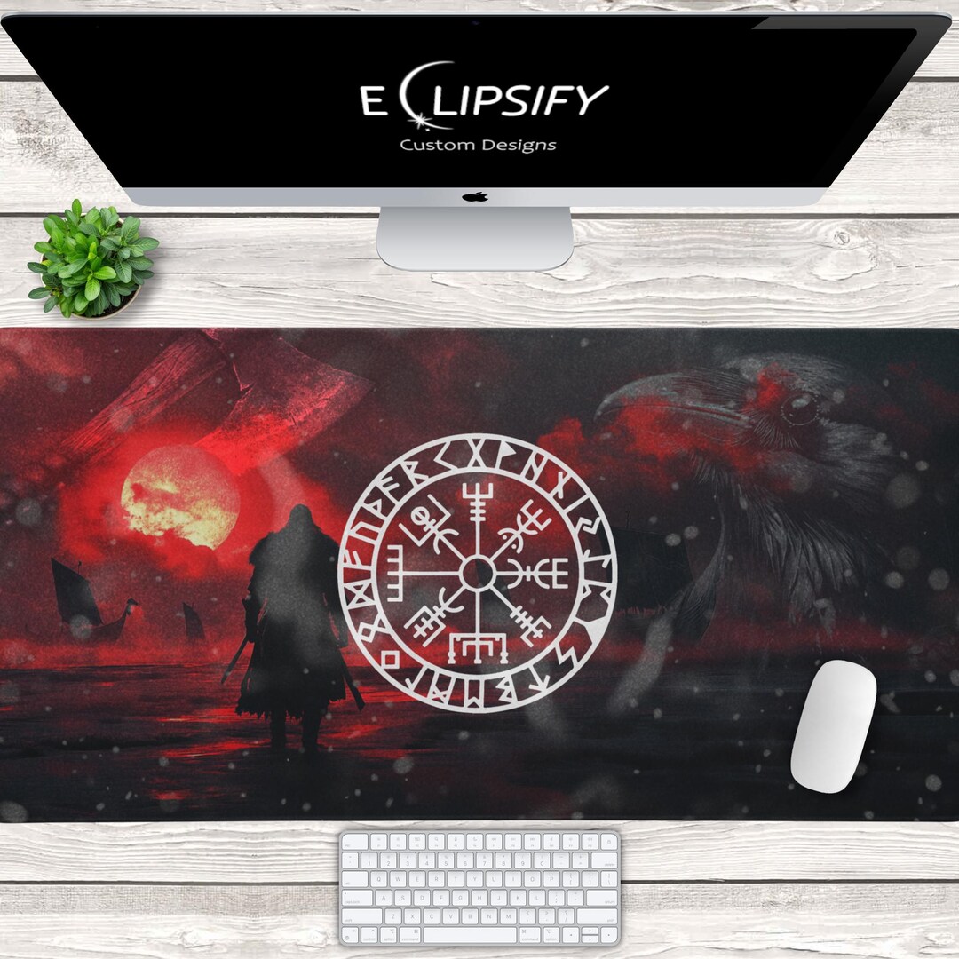 Viking Compass Mouse Pad, Viking Compass Desk Mat, Viking, Compass ...