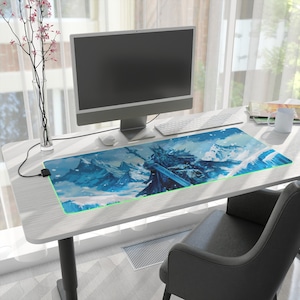 Lich King Mouse Pad, Lich King Blue Desk Mat, Mythical, Wizard ...
