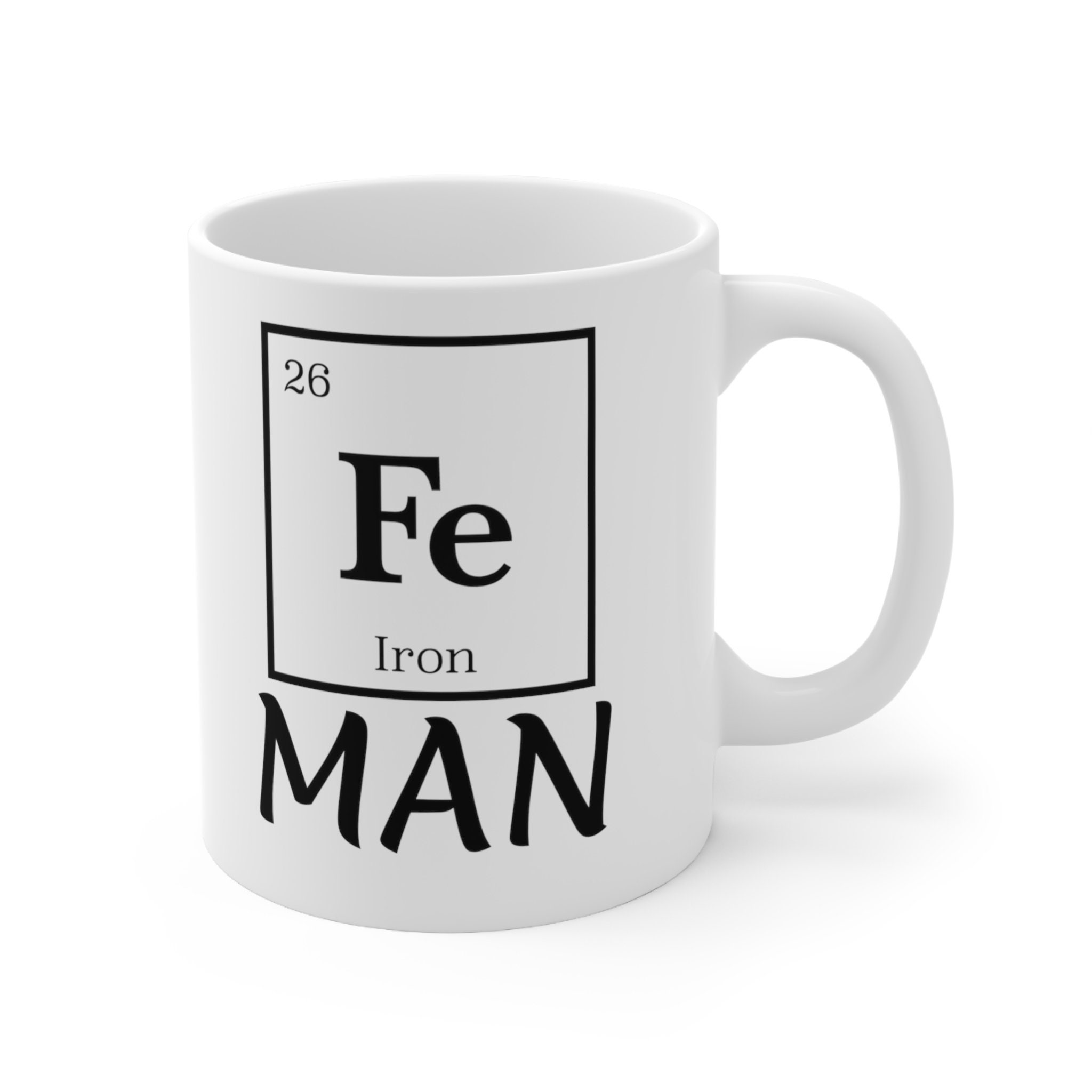 Fe Man Funny Periodic Table Science Gift 11oz Ceramic Mug - Etsy