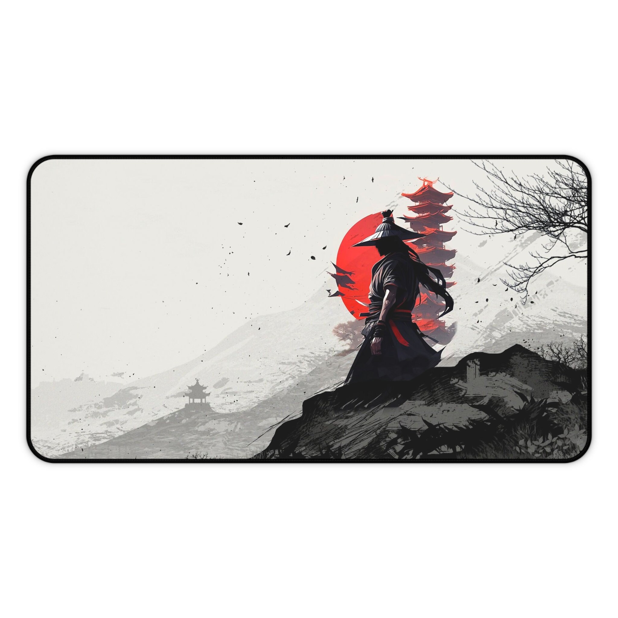 Japanese Samurai Mouse Pad Japanese Samurai Desk Mat - Etsy