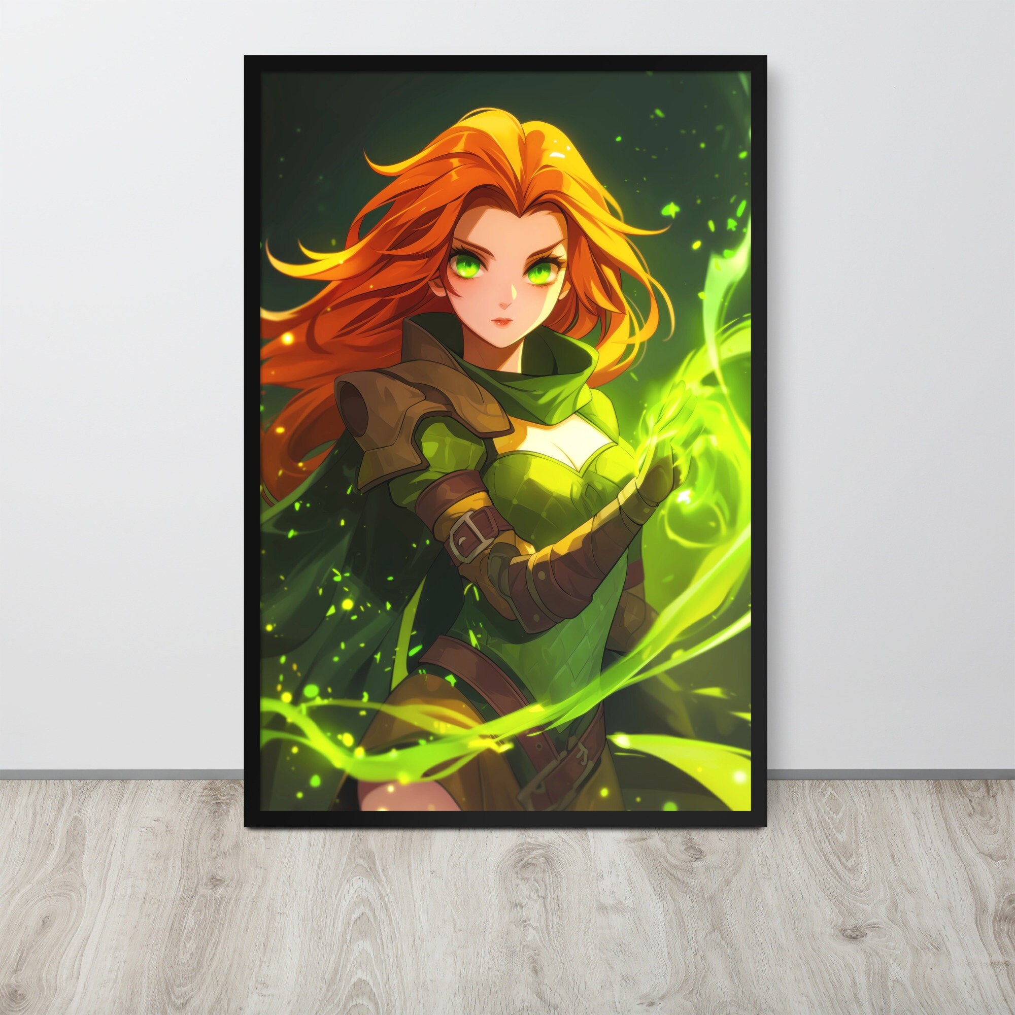 Ranger Anime Girl Poster, Anime Girl Print, Anime Poster, Video Game ...