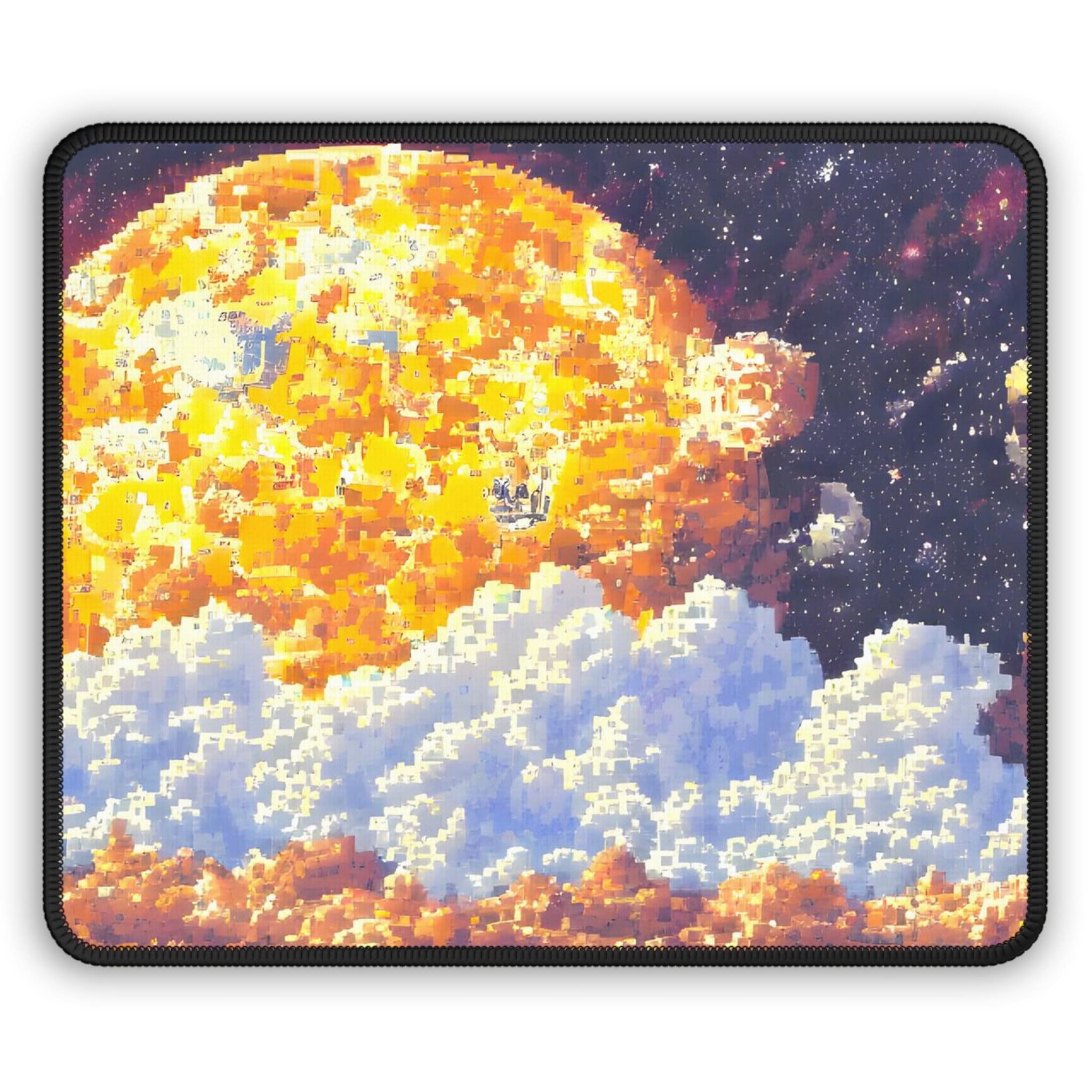Pixel Art Clouds Mouse Pad Pixel Art Space Desk Mat Sunset - Etsy Australia