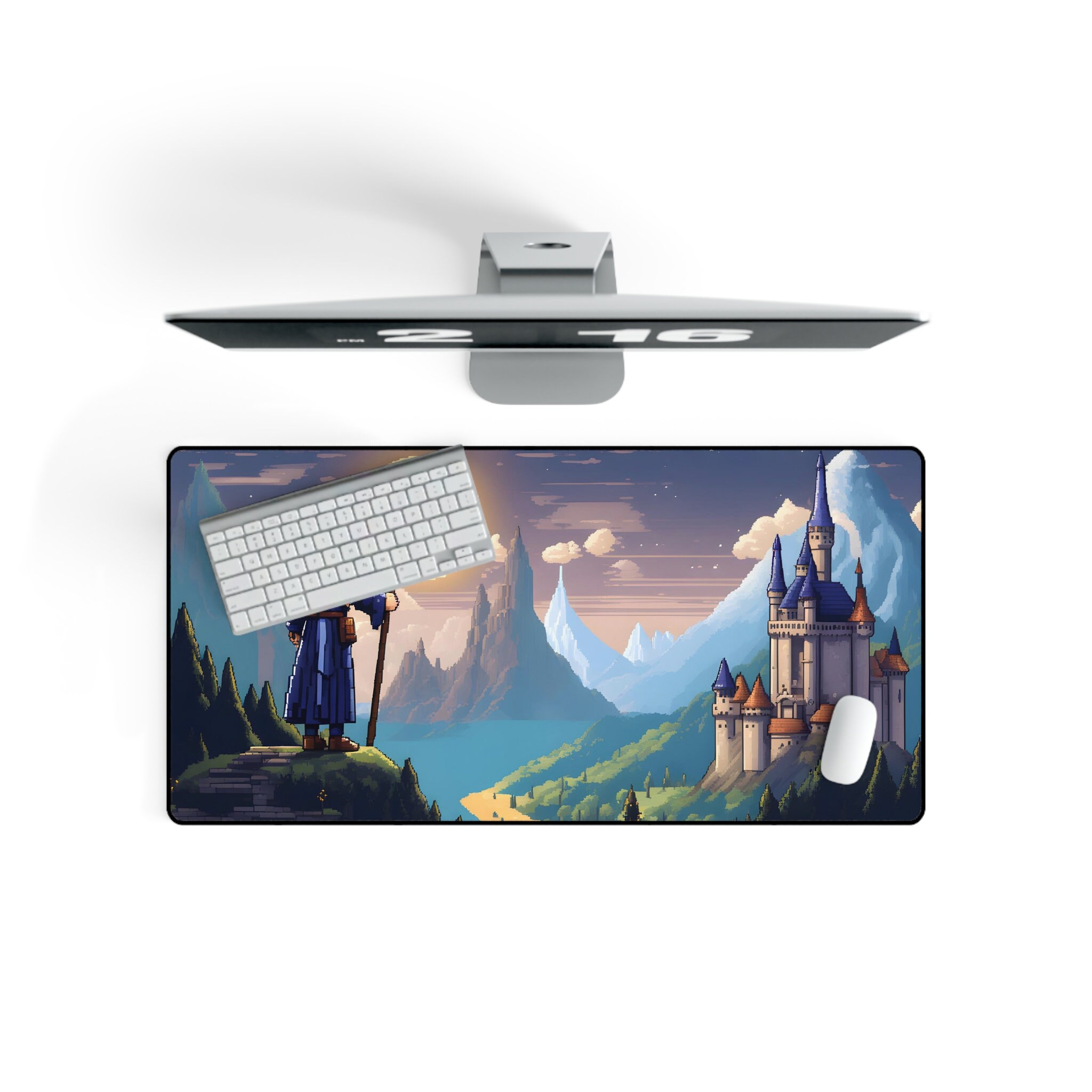 Pixel Art Wizard Castle Desk Mat Pixel Art Wizard Castle - Etsy