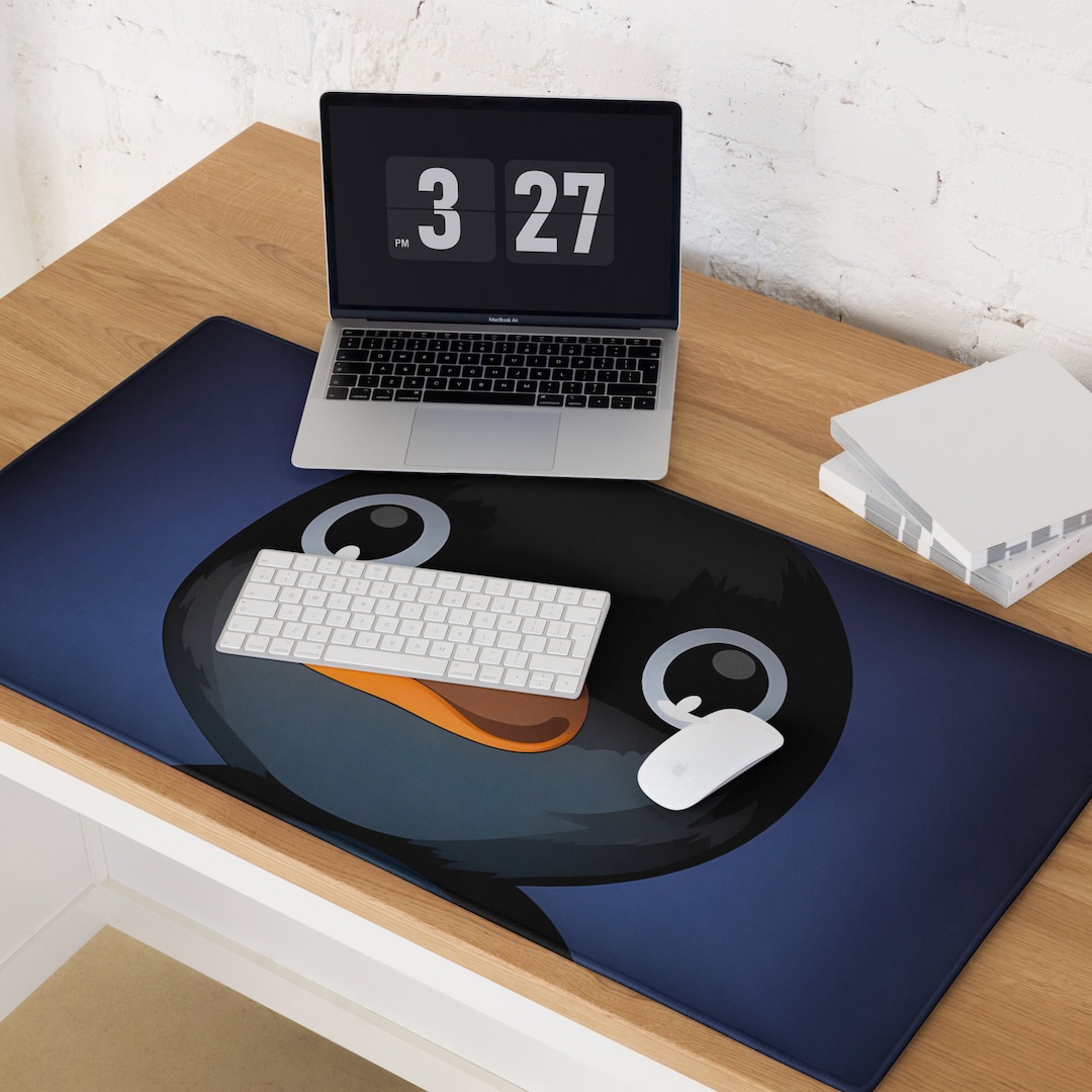 Penguin Funny Mouse Pad Meme Desk Mat Funny Mousepad Blue - Etsy