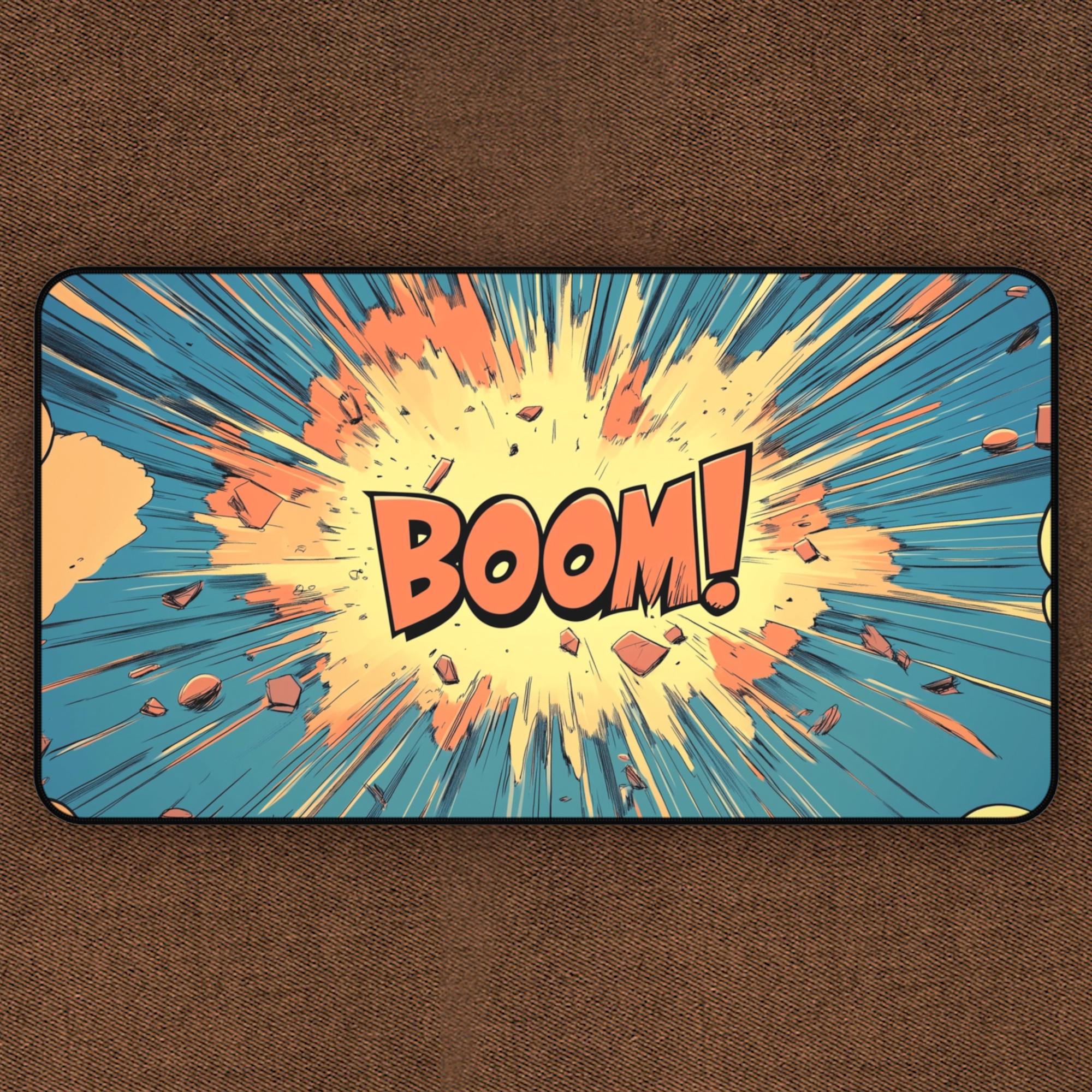 Boom! Comic TCG Playmat, Comic, Comic Art, Drawing, Play Mat With Zones ...