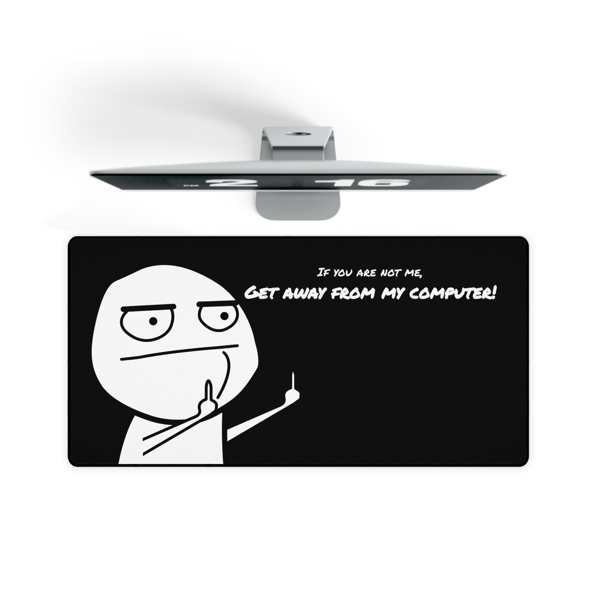 Funny Mouse Pad Jokes Funny Minimalist Desk Mat Black Desk - Etsy