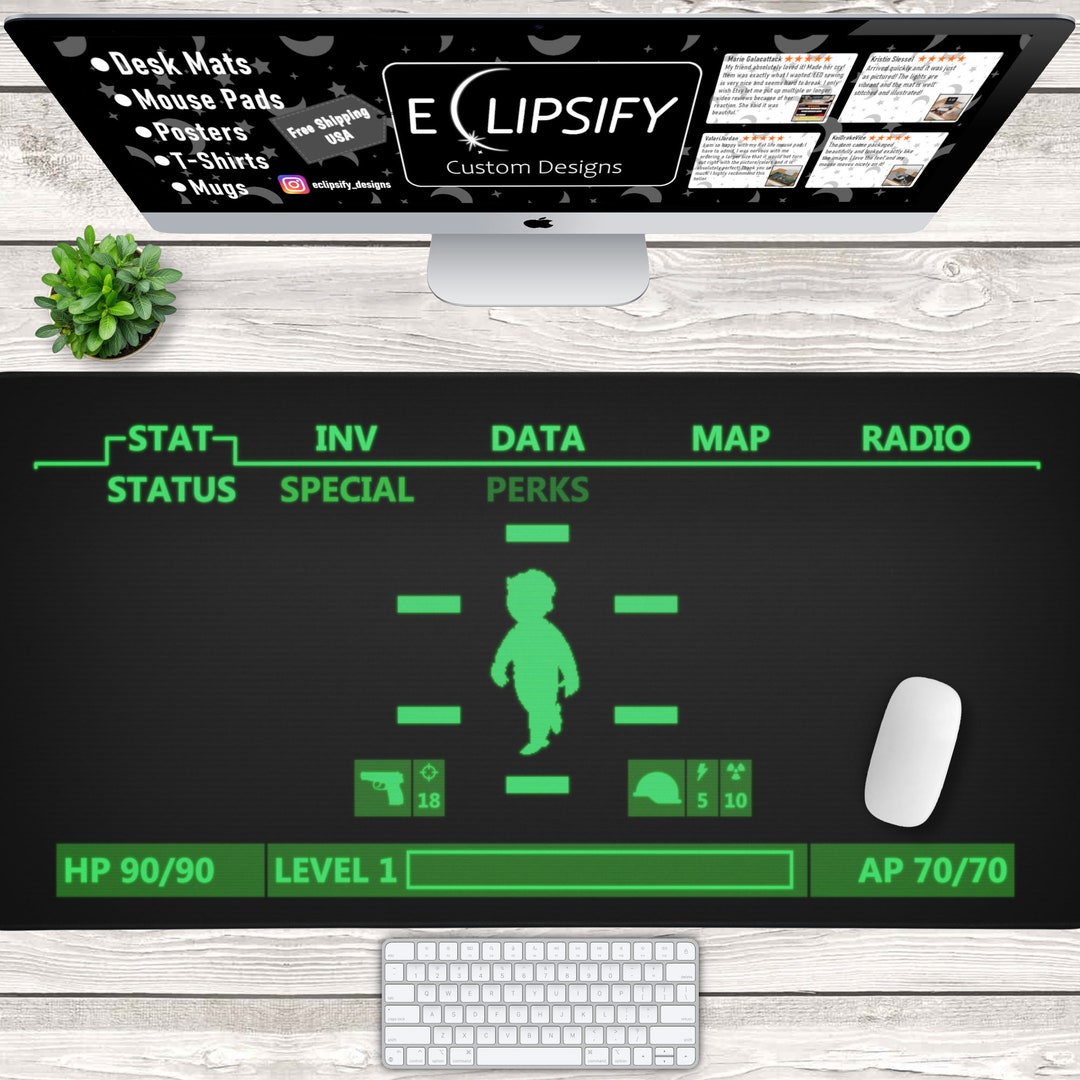Nuclear Fall Out Device Mouse Pad, Custom Desk Mat, Gaming Desk Mat ...
