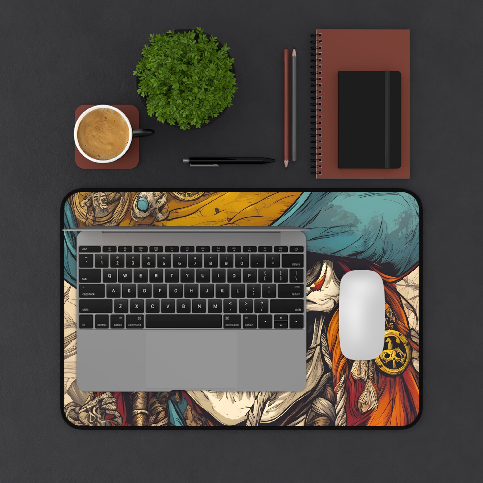 Pirate Mouse Pad Pirate Desk Mat Skull Mouse Pad Pirate - Etsy