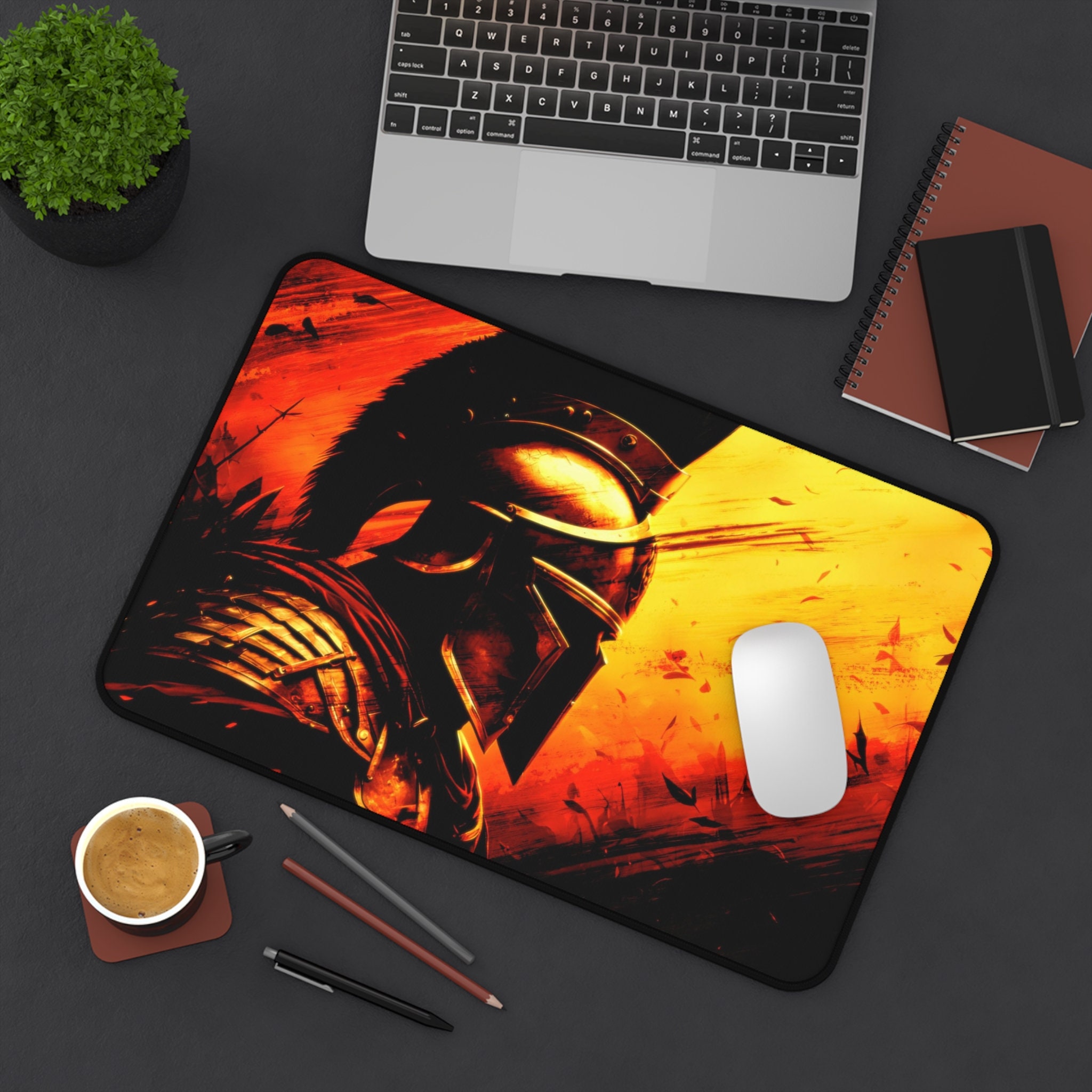 Spartan Mouse Pad, Spartan Desk Mat, Sword, Battle, Rome, Warrior ...