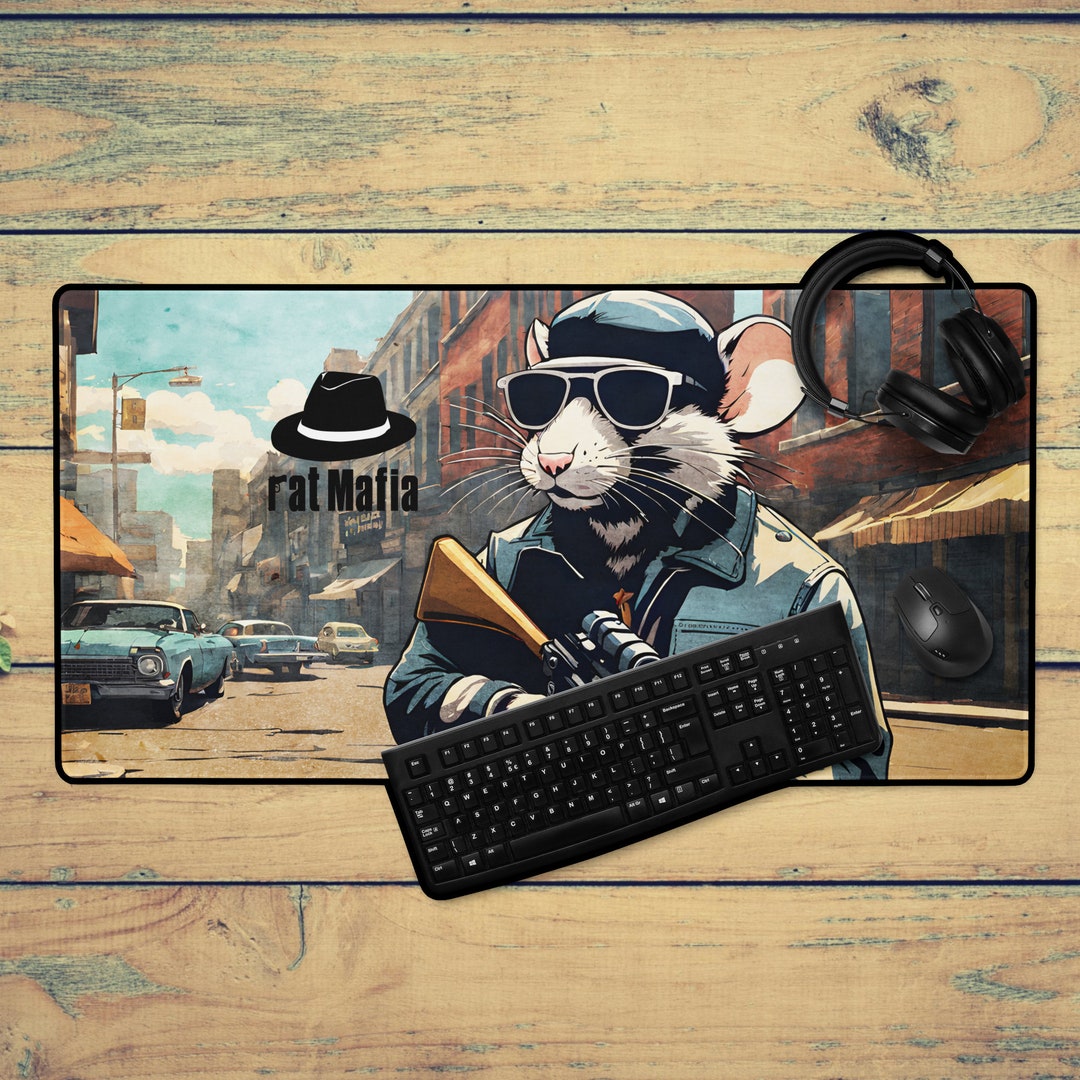 Rat Mafia Mouse Pad Rat Mafia Desk Mat Mafia Video Game - Etsy