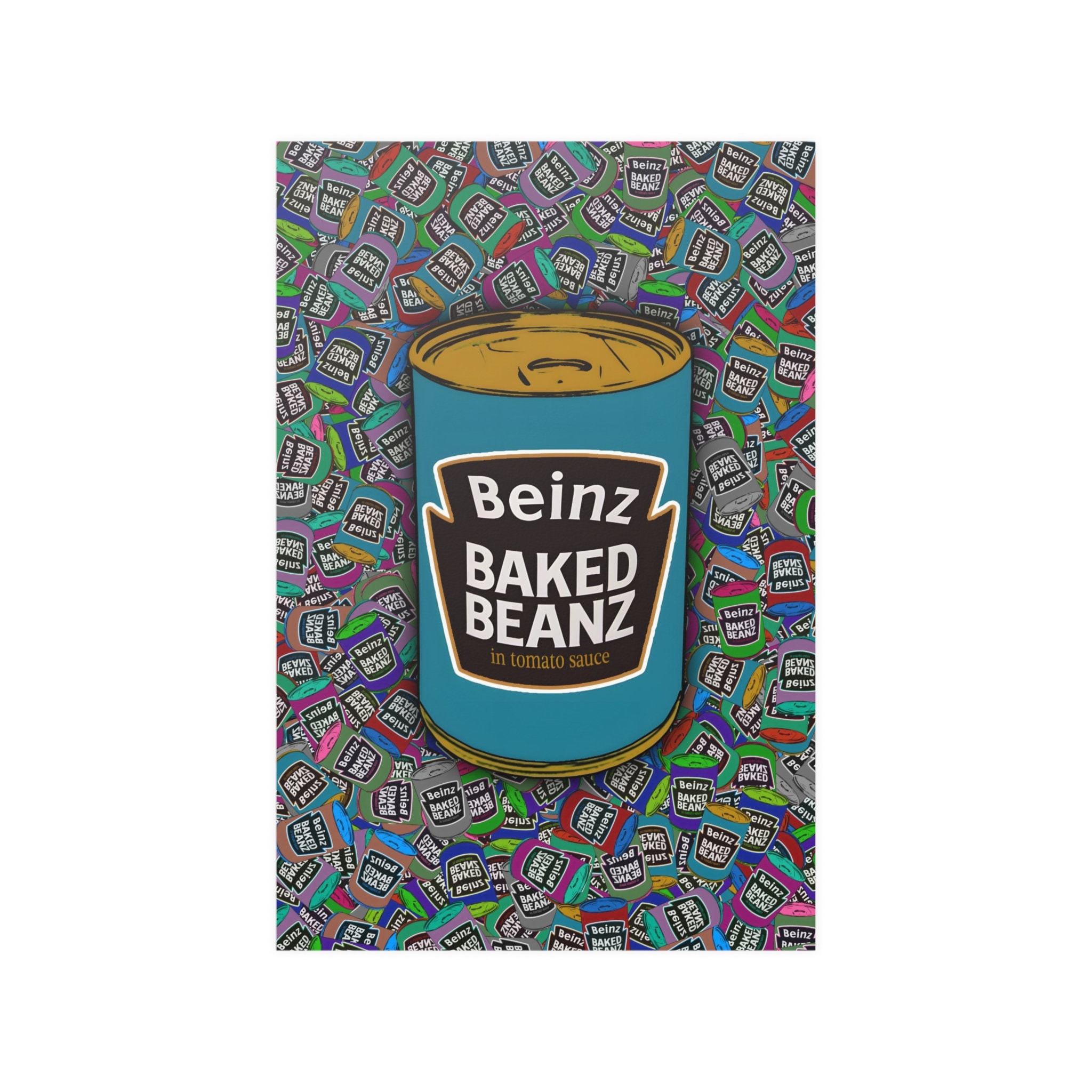 Baked Beans Print Baked Beans Poster Baked Beans Art Baked - Etsy