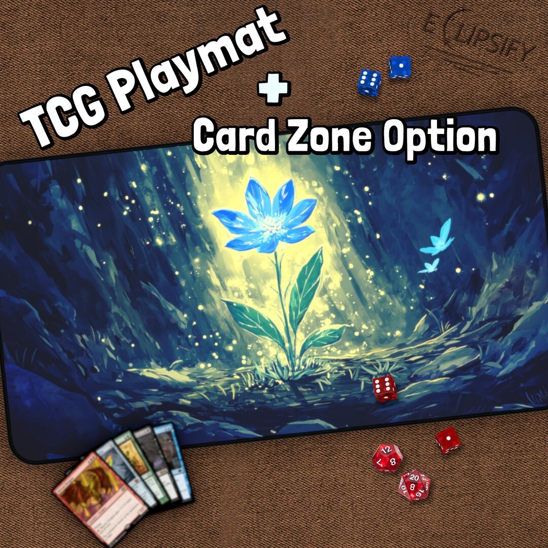 Magical Flower TCG Playmat, Lotus Flower, Floral, Flower Play Mat With ...