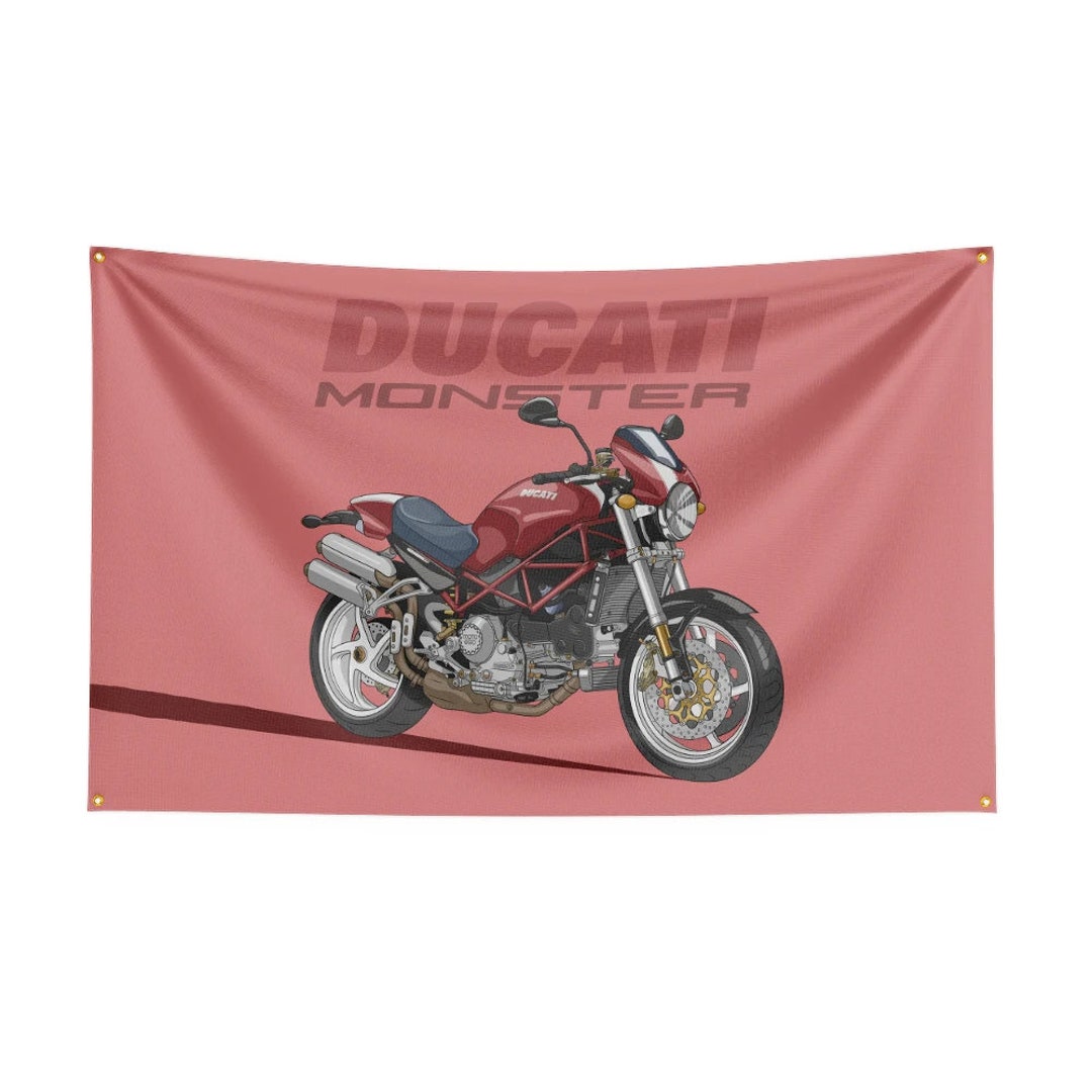 Ducati Monster Poster Banner Garage Flag Ft Motorcycle Sign - Etsy