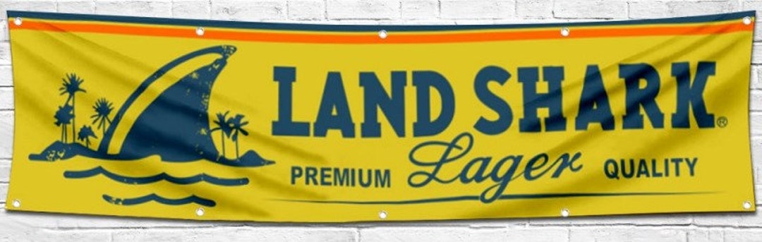 Landshark Lager Sign Flag Banner Tap Handle Beer Shark Surfboard 11 ...