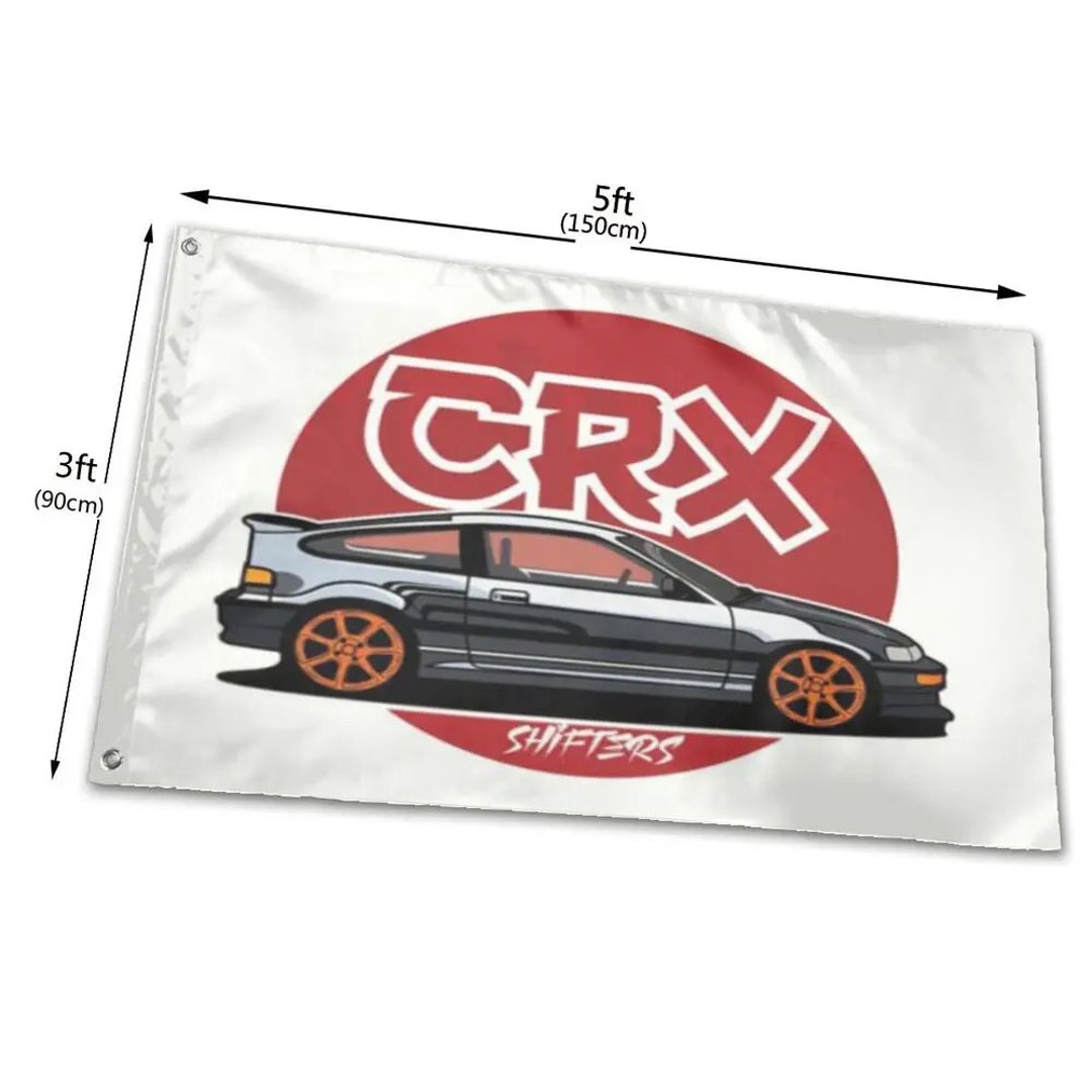 CRX SKYLINE JDM Garage Banner Flag Wall Car Ft Racing Decor Show 3x5 ...
