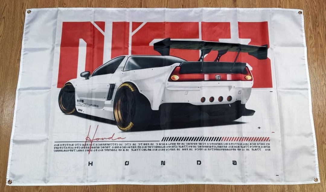 NSX Banner JDM Garage Flag Wall Car Ft Racing Decor Show Sign Man Cave ...