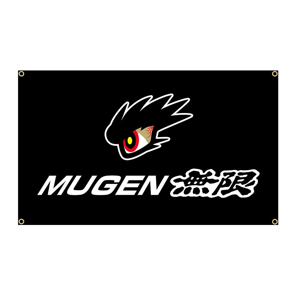 Mugen Power Jdm 3x5ft Garage Banner Work Sign Nobori Flag Wheels Japan ...