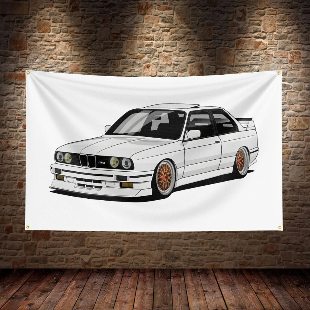 BMW Garage Banner Flag Wall Car Ft Racing Decor Show 3x5 Sign Man Cave ...