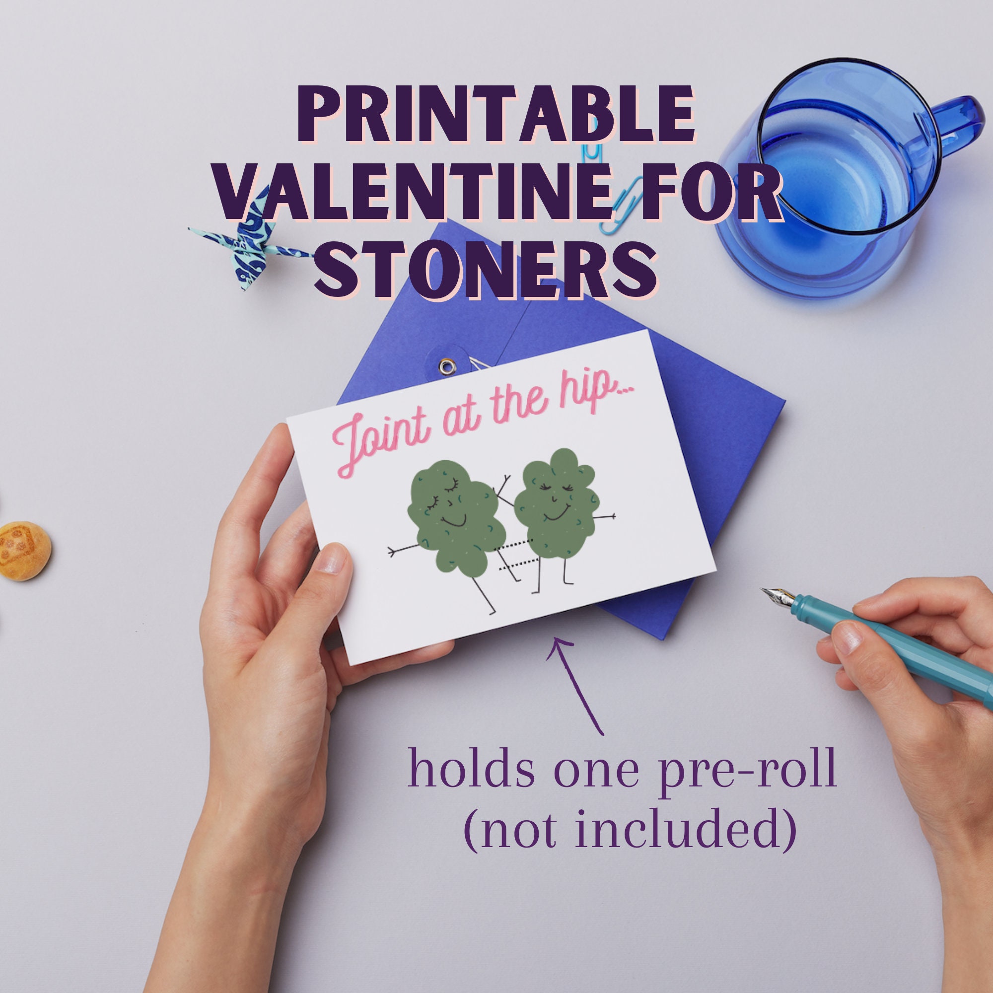 Printable Valentine's Day Card for Stoner V-day Card for Pothead ...