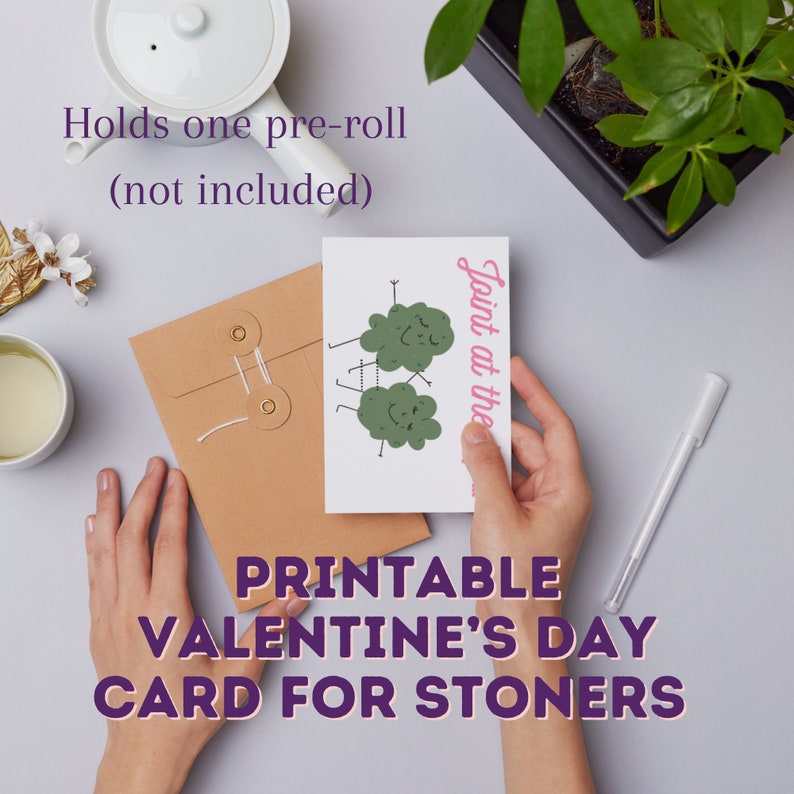 Printable Valentine's Day Card for Stoner V-day Card for Pothead ...