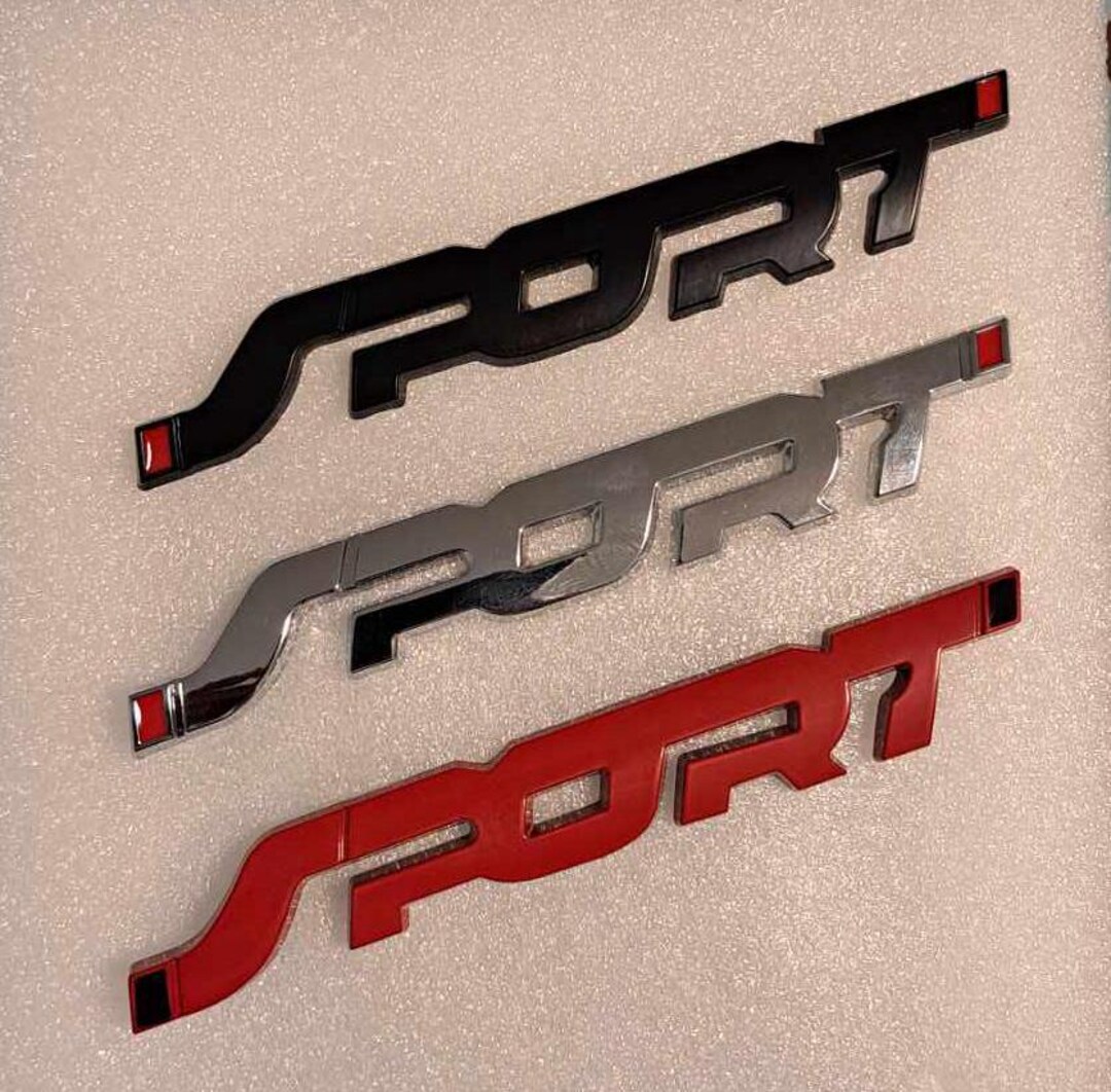 Sport Car Decal. Different Selections 3D Style Metal Car Decal. - Etsy