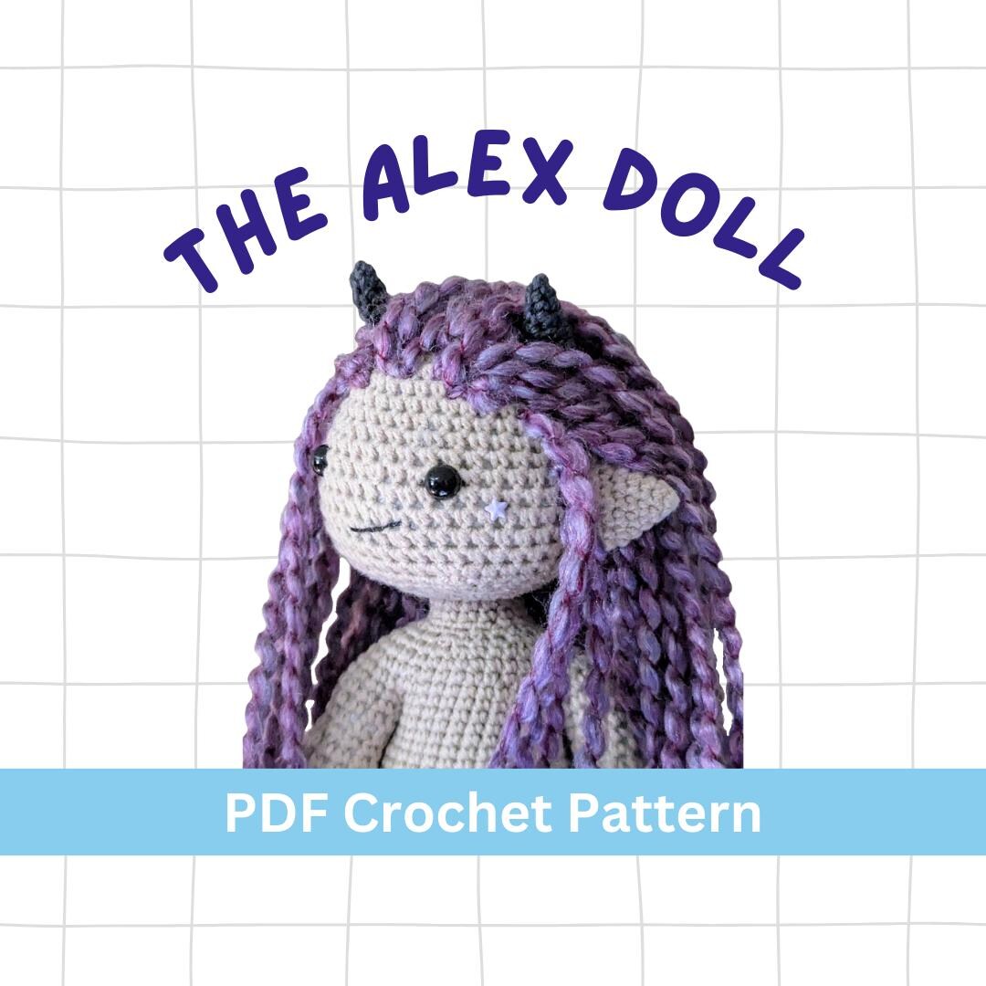PDF CROCHET PATTERN - the Alex Doll! Posable Customizable Crochet Doll ...