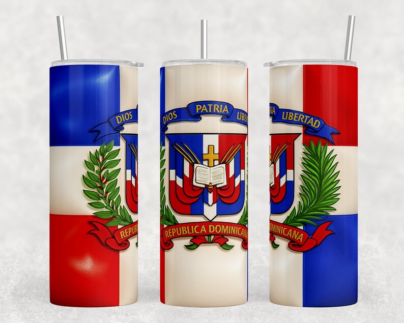 3D* Dominican Republic 02 Flag 20oz Tumbler [wrap] - Etsy
