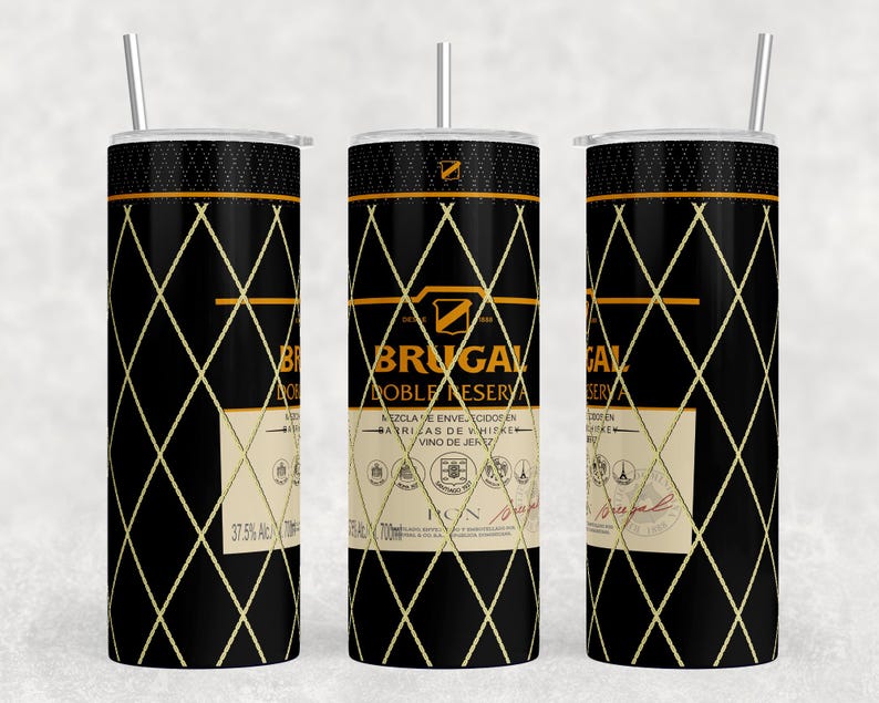Brugal Doble Reserva - 20oz Skinny Tumbler Wrap - Etsy