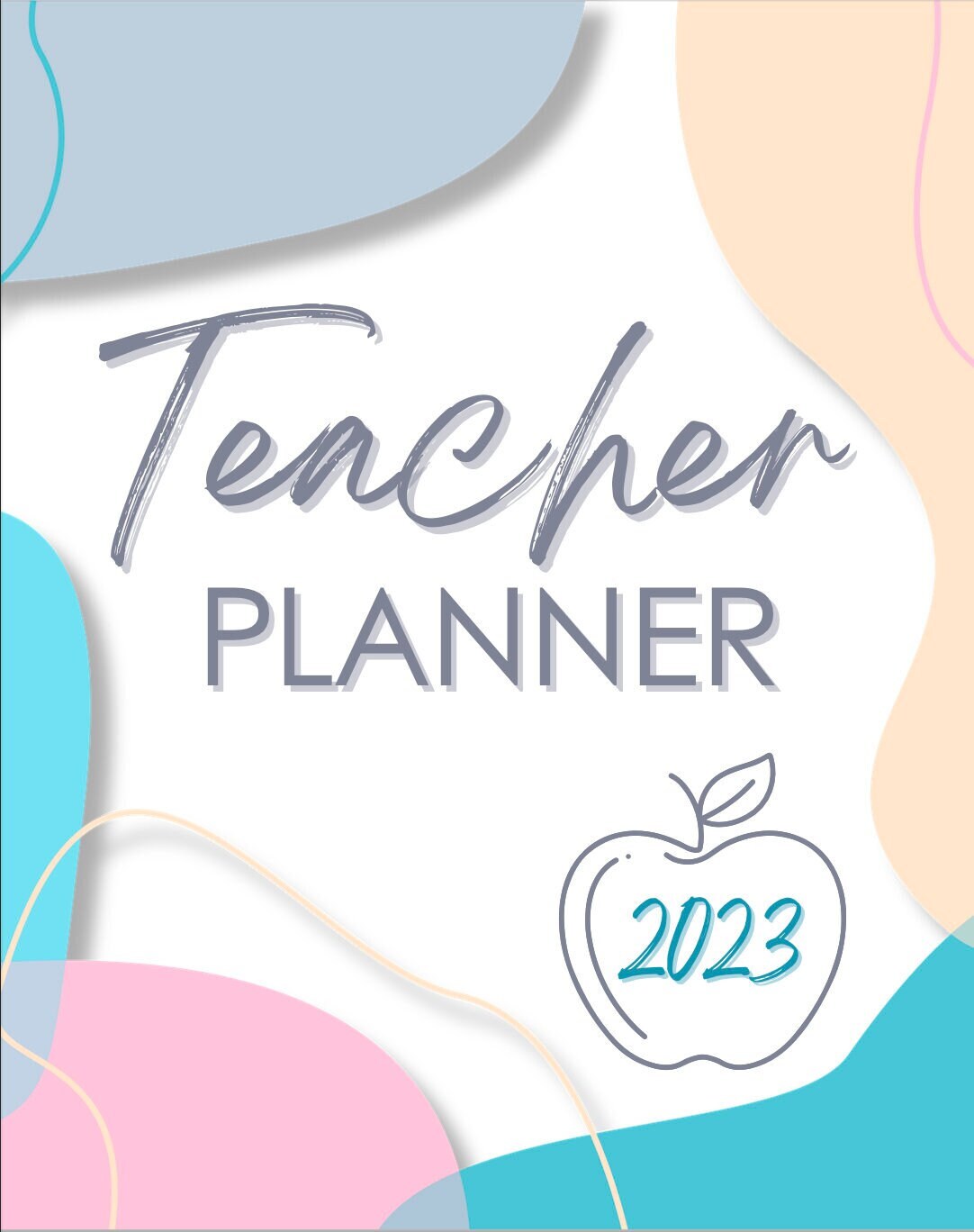 Editable, Colorful, and Aesthetic 2023-2024 Teacher Planner - Etsy