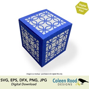 Art Deco Box, 3D Paper Craft, Center Piece, Party Décor, Wedding Table ...